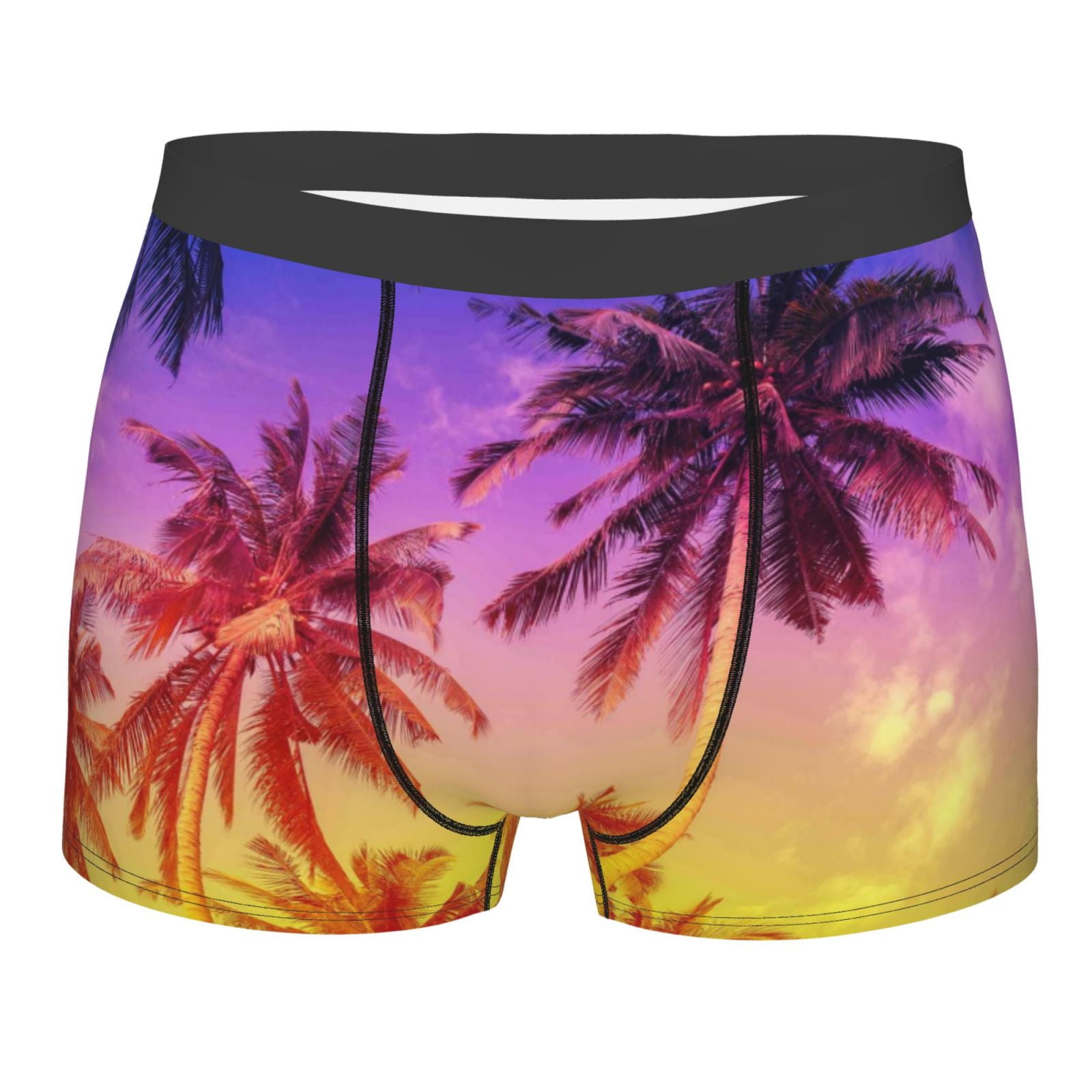 Naloa Palm Trees at Sunset Print Mens Underwear - Boxers for Men ...