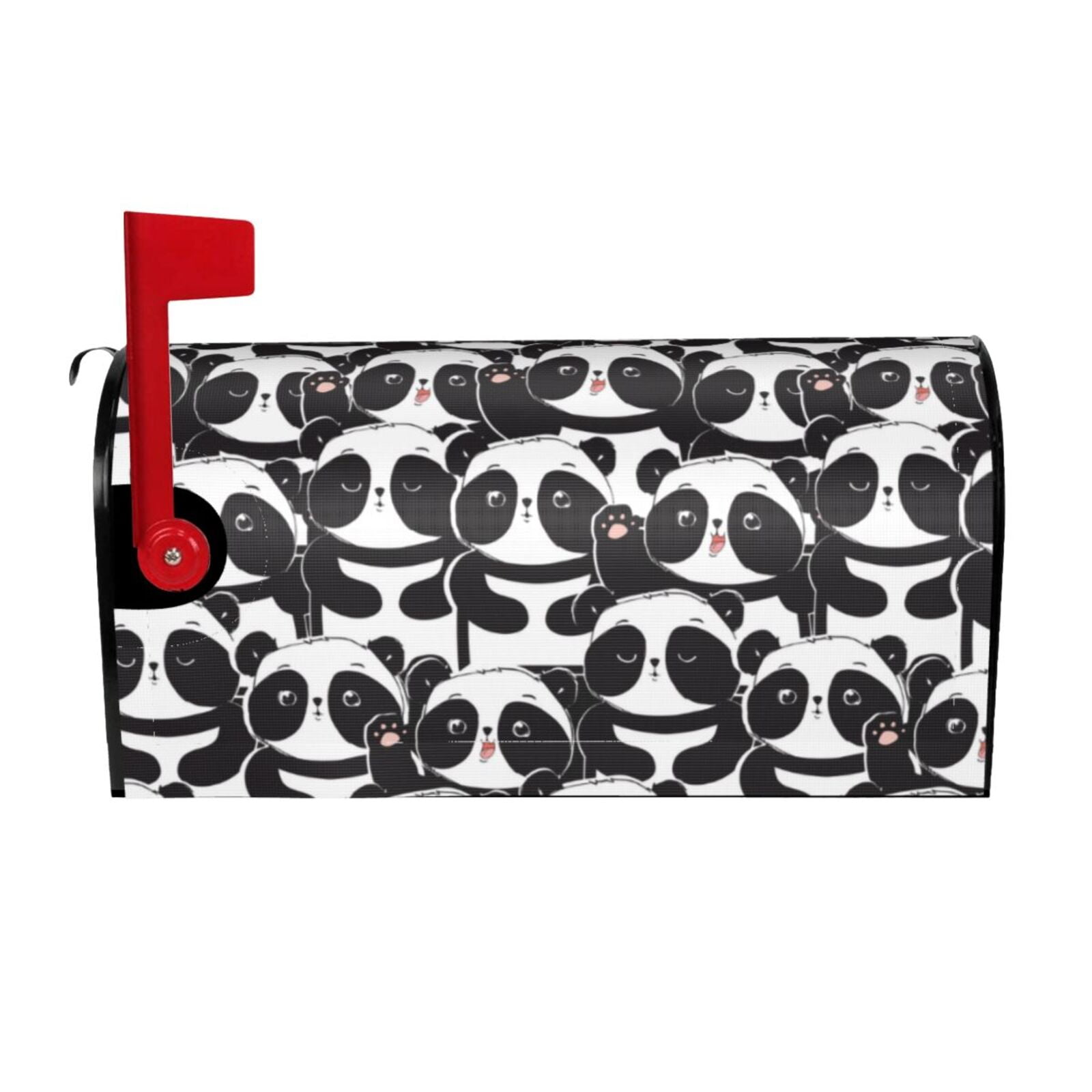 Naloa Panda Mailbox Covers Magnetic Post Box Cover Post Letter Box ...