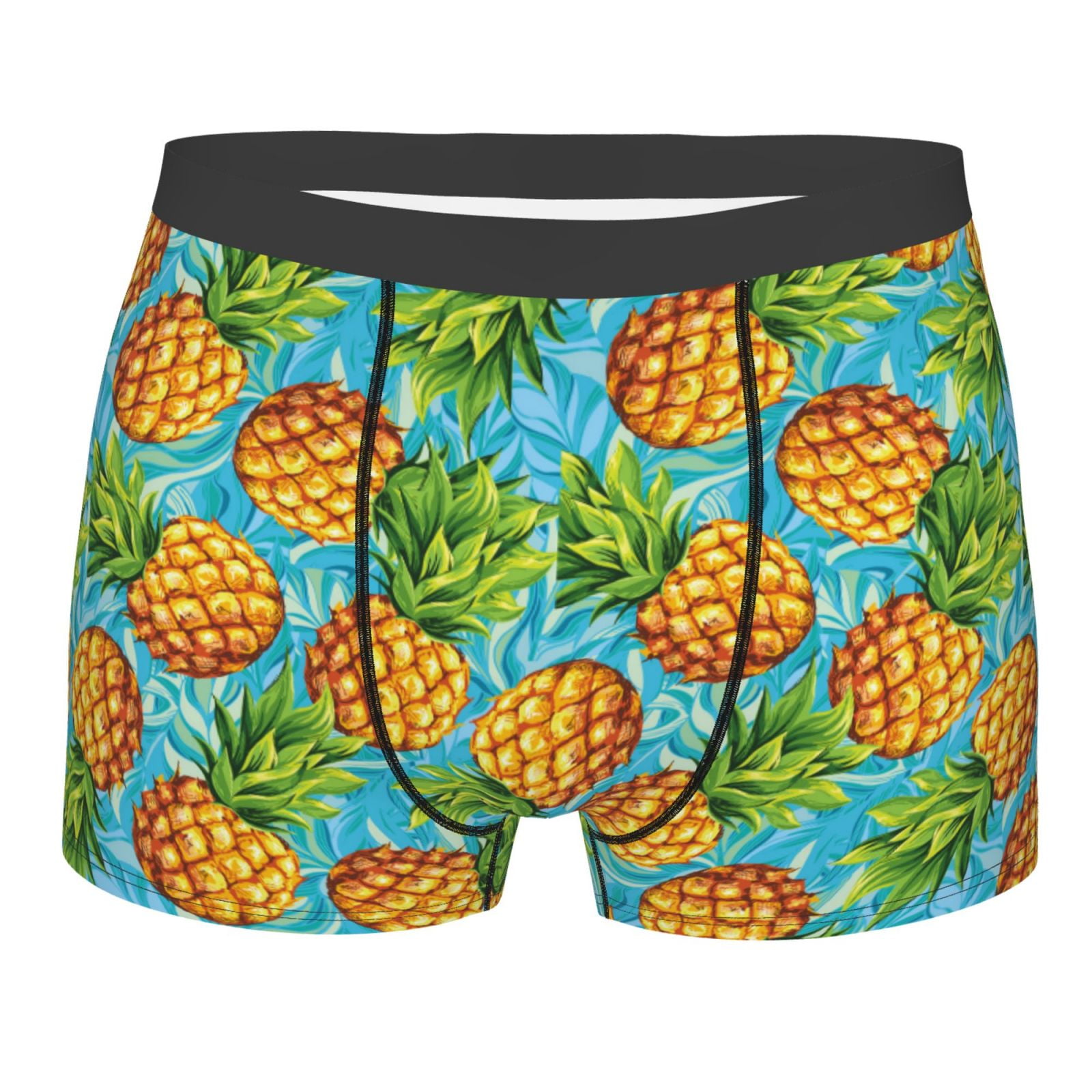 Naloa Pineapple Print Mens Underwear - Boxers for Men, Classic Briefs ...