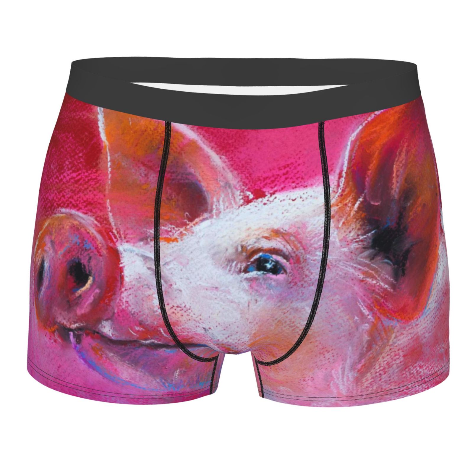 Naloa Pink Pig Print Mens Underwear - Boxers for Men, Classic Briefs ...