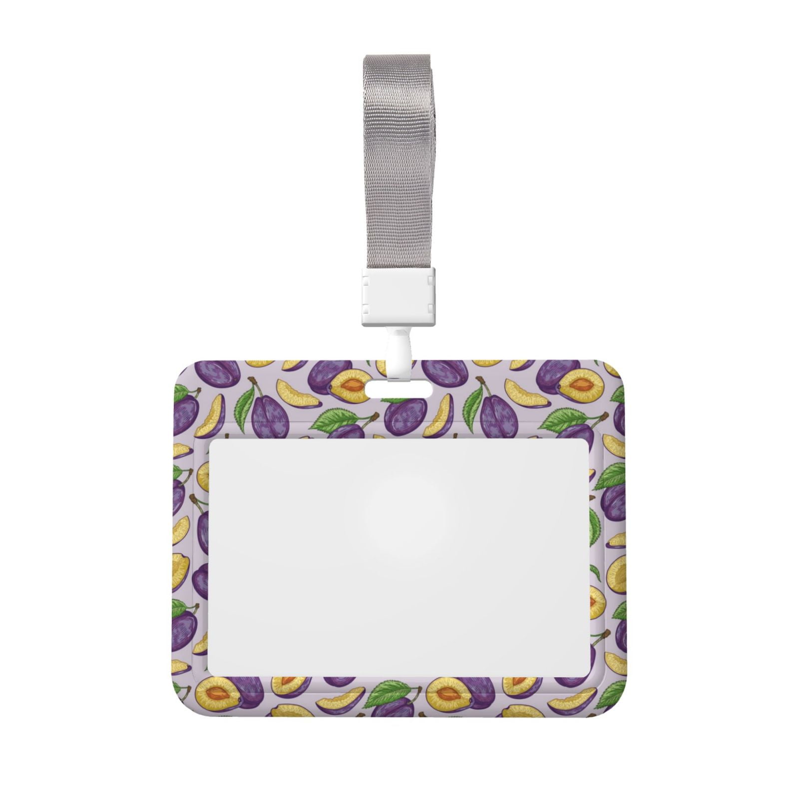 Naloa Plum Card Badge Holder Work Badge Sleeve for Office, School ...