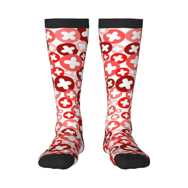 Naloa Plus Cross Thigh High Socks Extra Long Stretchy Sock Women Over ...