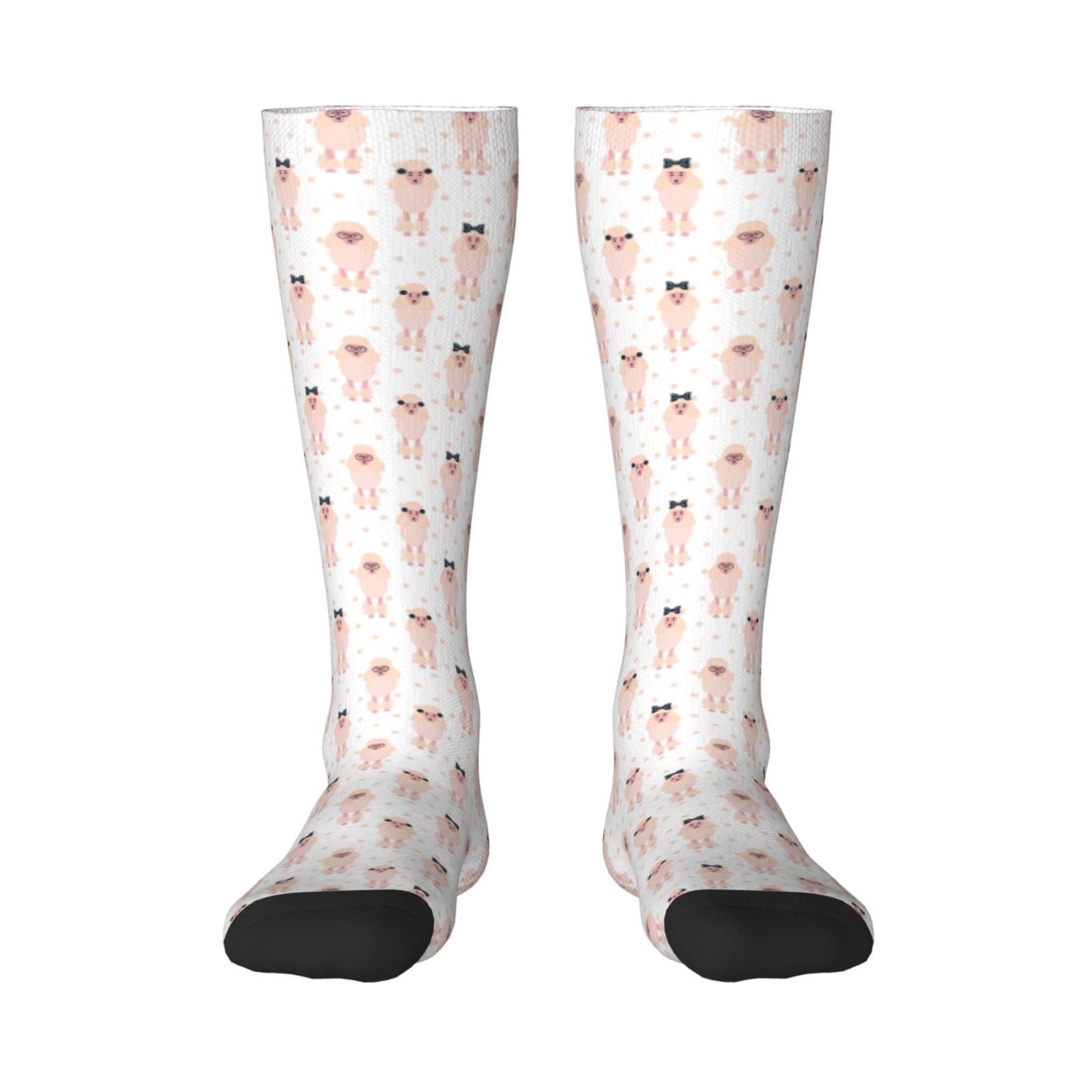 Naloa Poodle Dog Thigh High Socks Extra Long Stretchy Sock Women Over ...