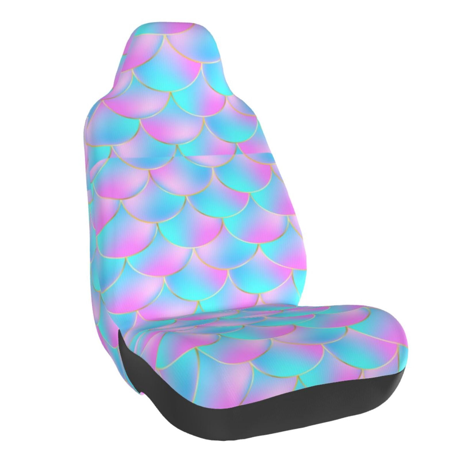 Naloa Purple Dragon Scales Car Seat Covers Universal Front Seat Coves ...