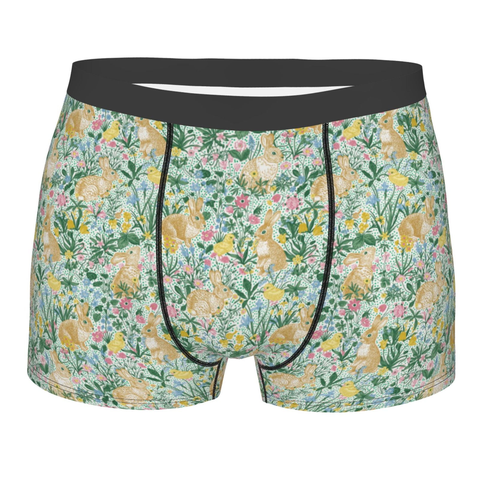 Naloa Rabbit And Chick Print Mens Underwear - Boxers for Men, Classic ...