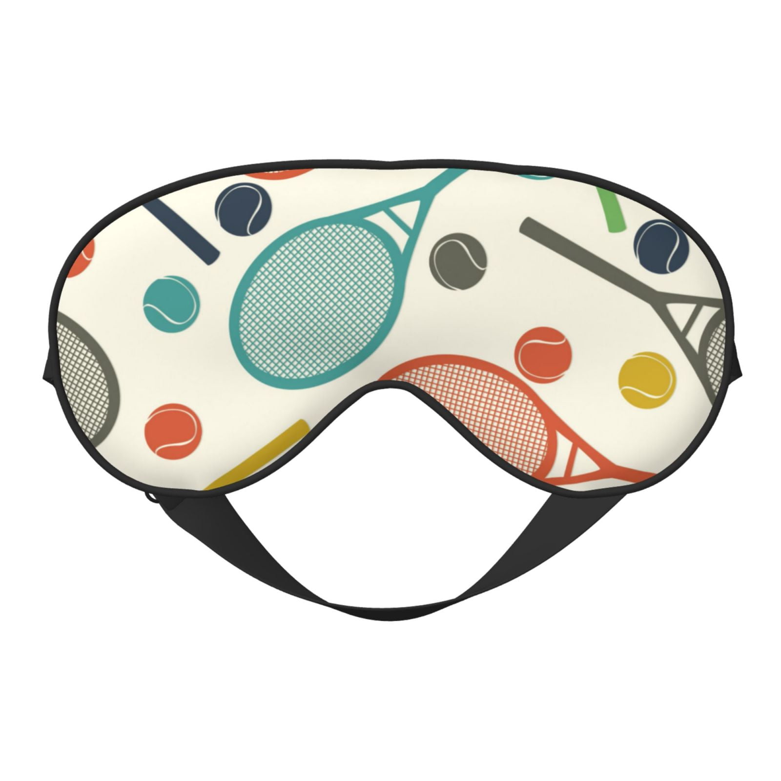 Naloa Racket and Tennis Ball Print Sleep Mask for Sleeper, Light ...