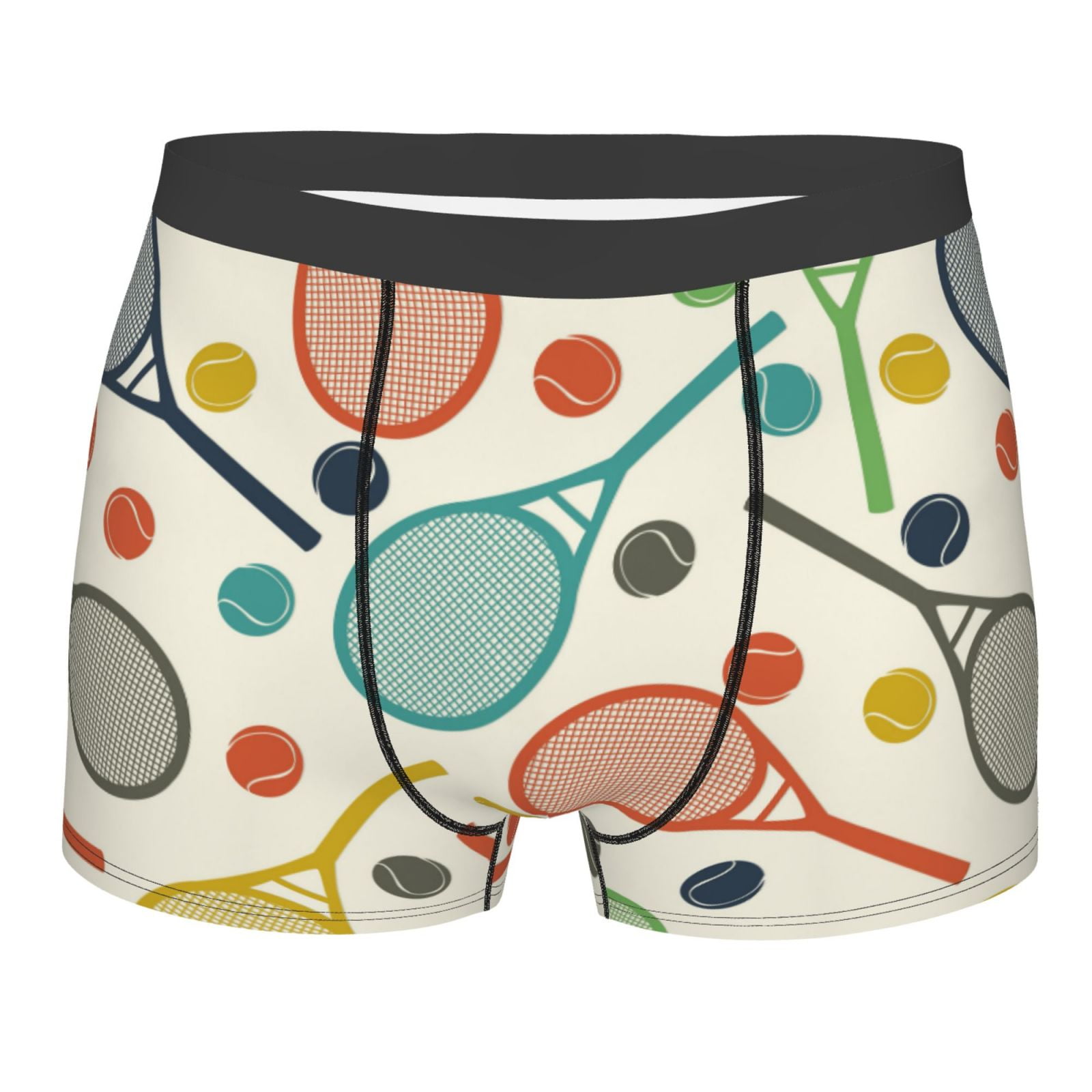 Naloa Racket and Tennis Ball Print Mens Underwear - Boxers for Men ...