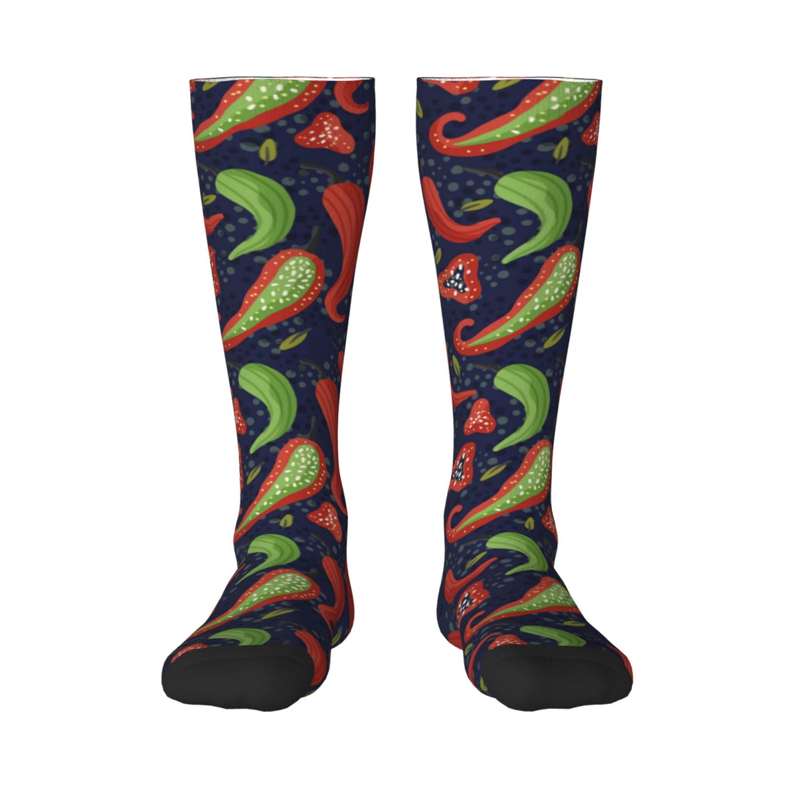 Naloa Red Chili Thigh High Socks Extra Long Stretchy Sock Women Over ...