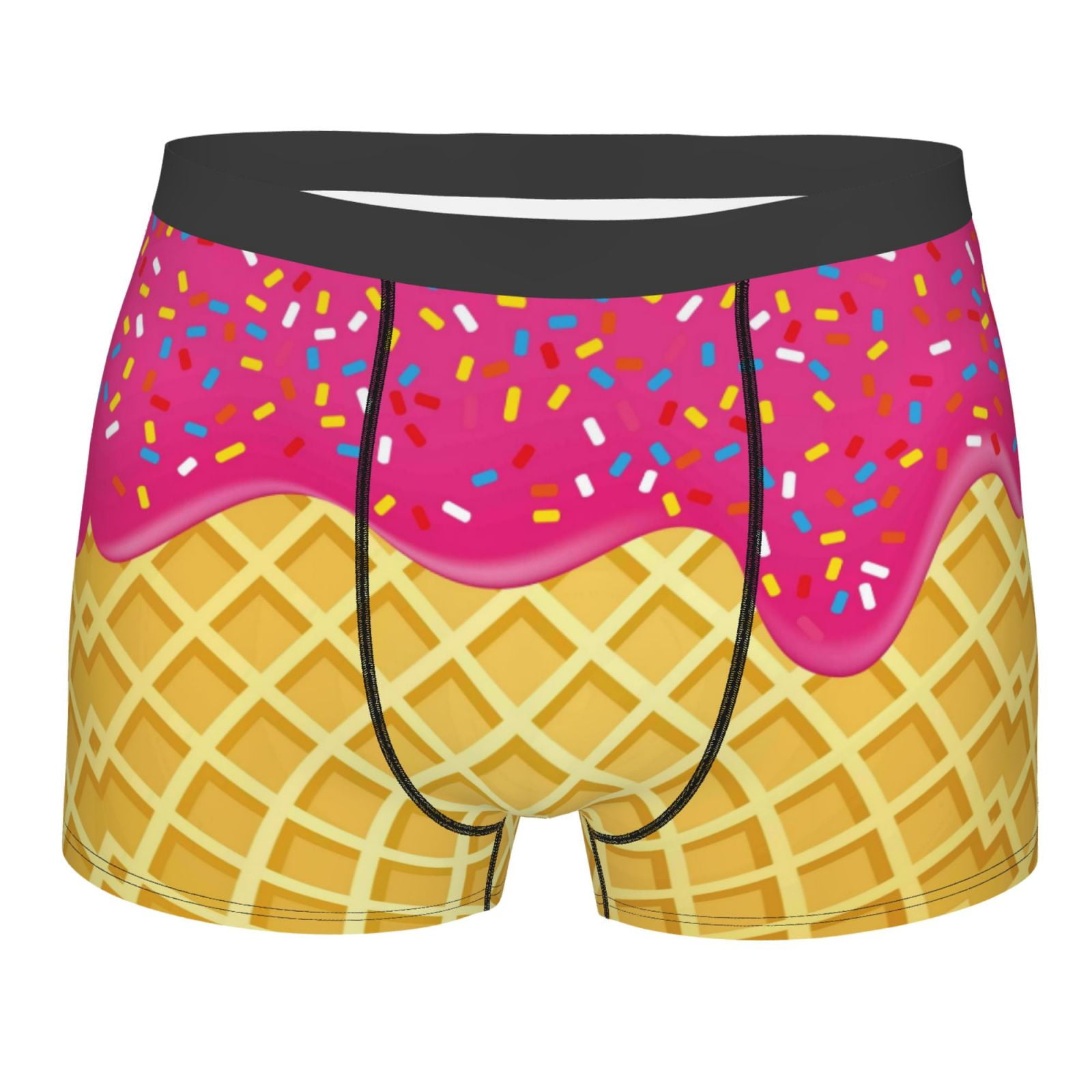 Naloa Red Ice Cream Print Mens Underwear - Boxers for Men, Classic ...