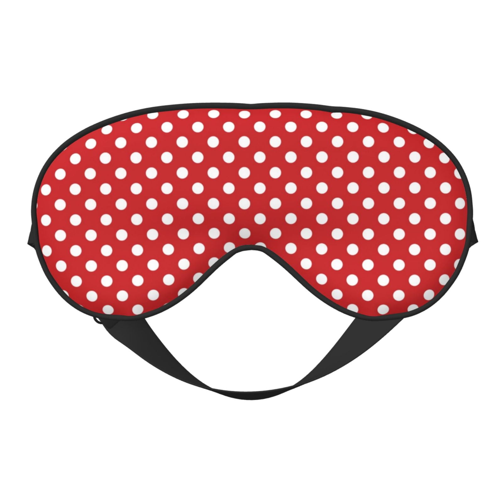 Naloa Red Polka Dot Print Sleep Mask for Sleeper, Light Blocking ...