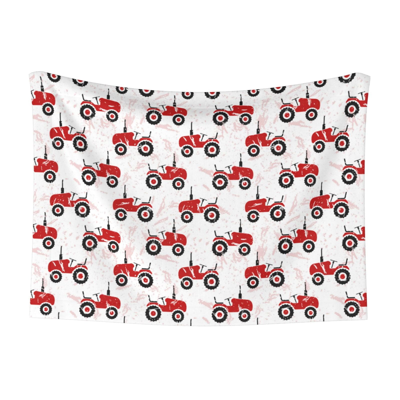 Naloa Red Wheeled Tractors Dog Blanket, 3 Sizes Cat Blanket for Indoor ...