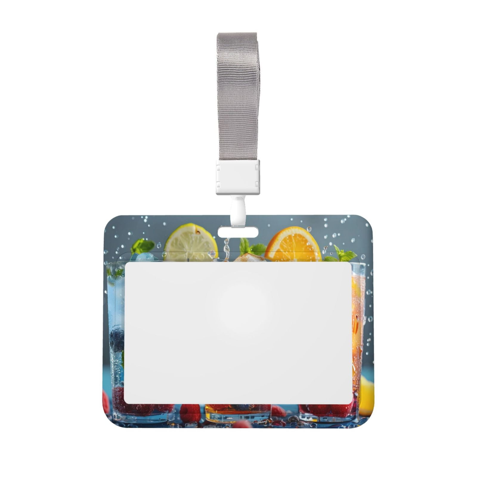Naloa Refreshing Fruit Infused Drinks Card Badge Holder Work Badge ...