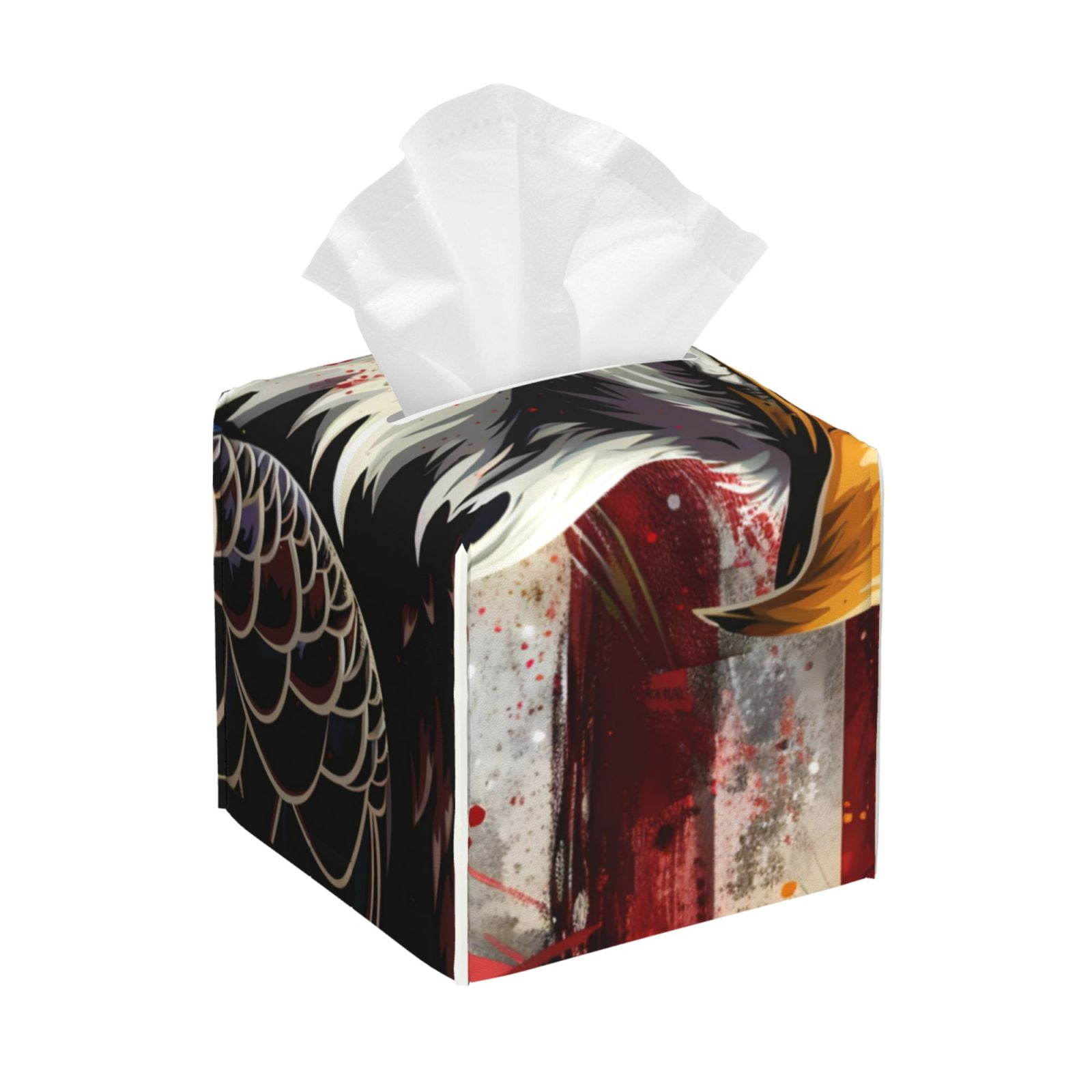 Naloa Retro American Eagle A Tissue Box Cover Leather Tissue Holder ...