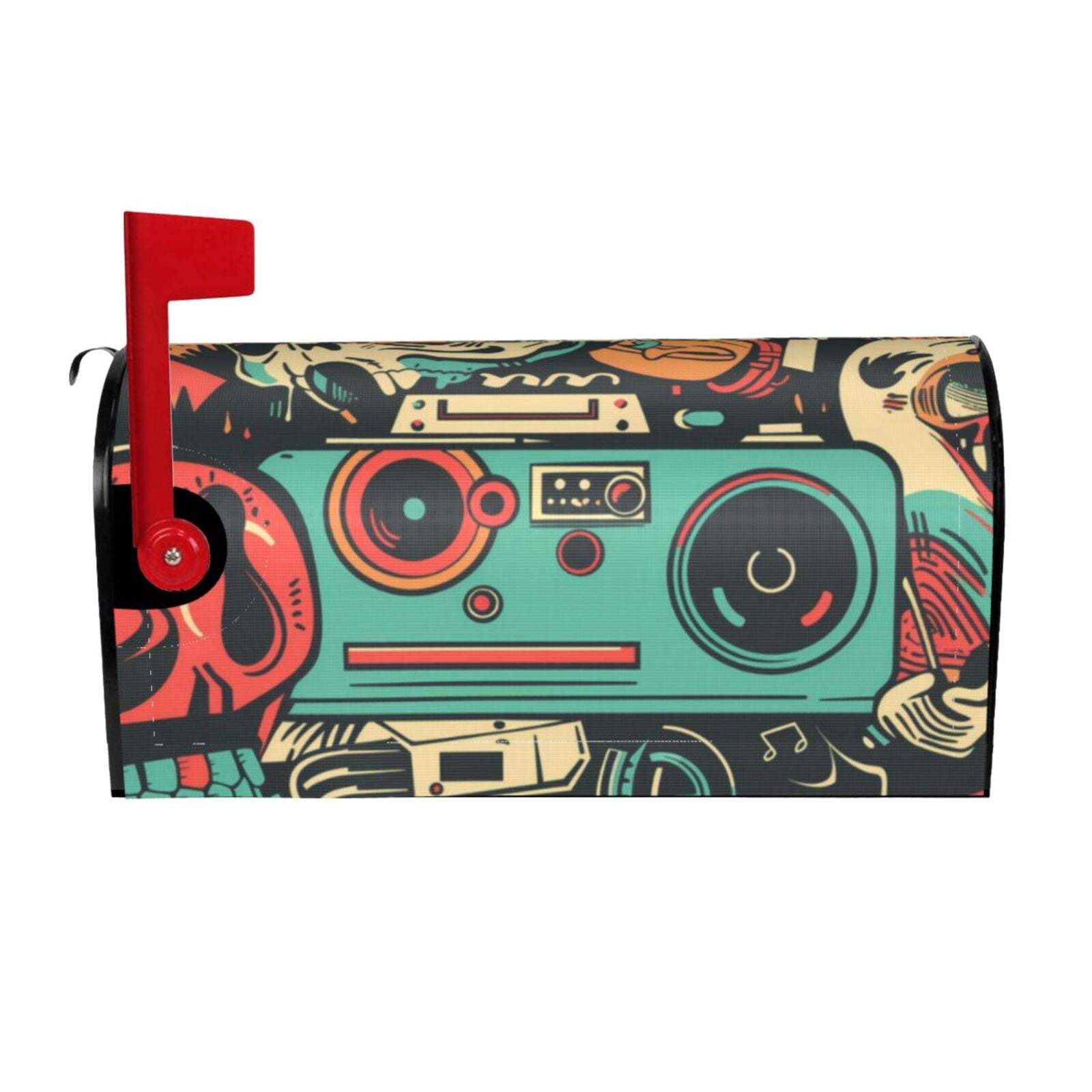 Naloa Retro Pop Art Collage Mailbox Covers Magnetic Post Box Cover Post ...