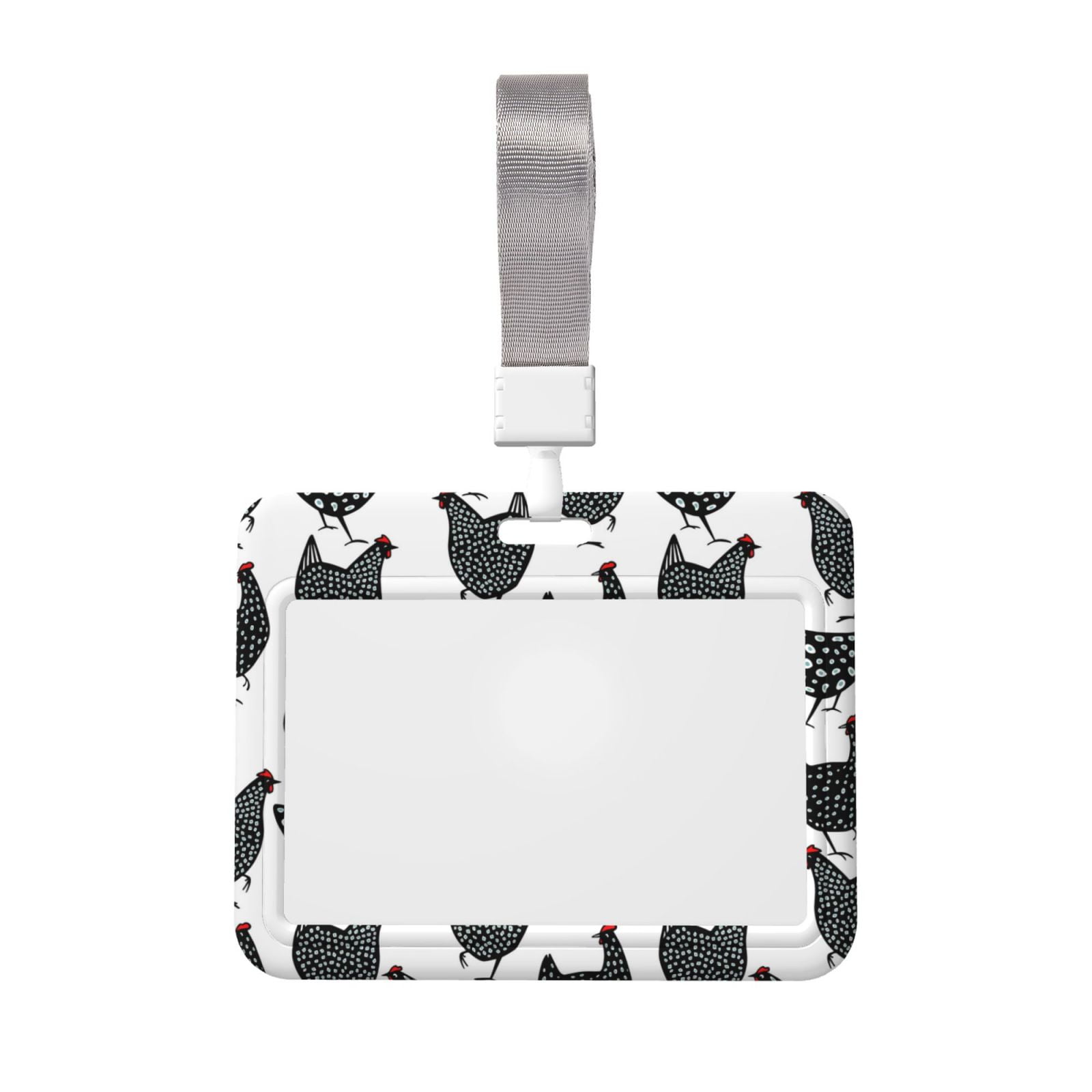 Naloa Retro Rooster Card Badge Holder Work Badge Sleeve for Office ...