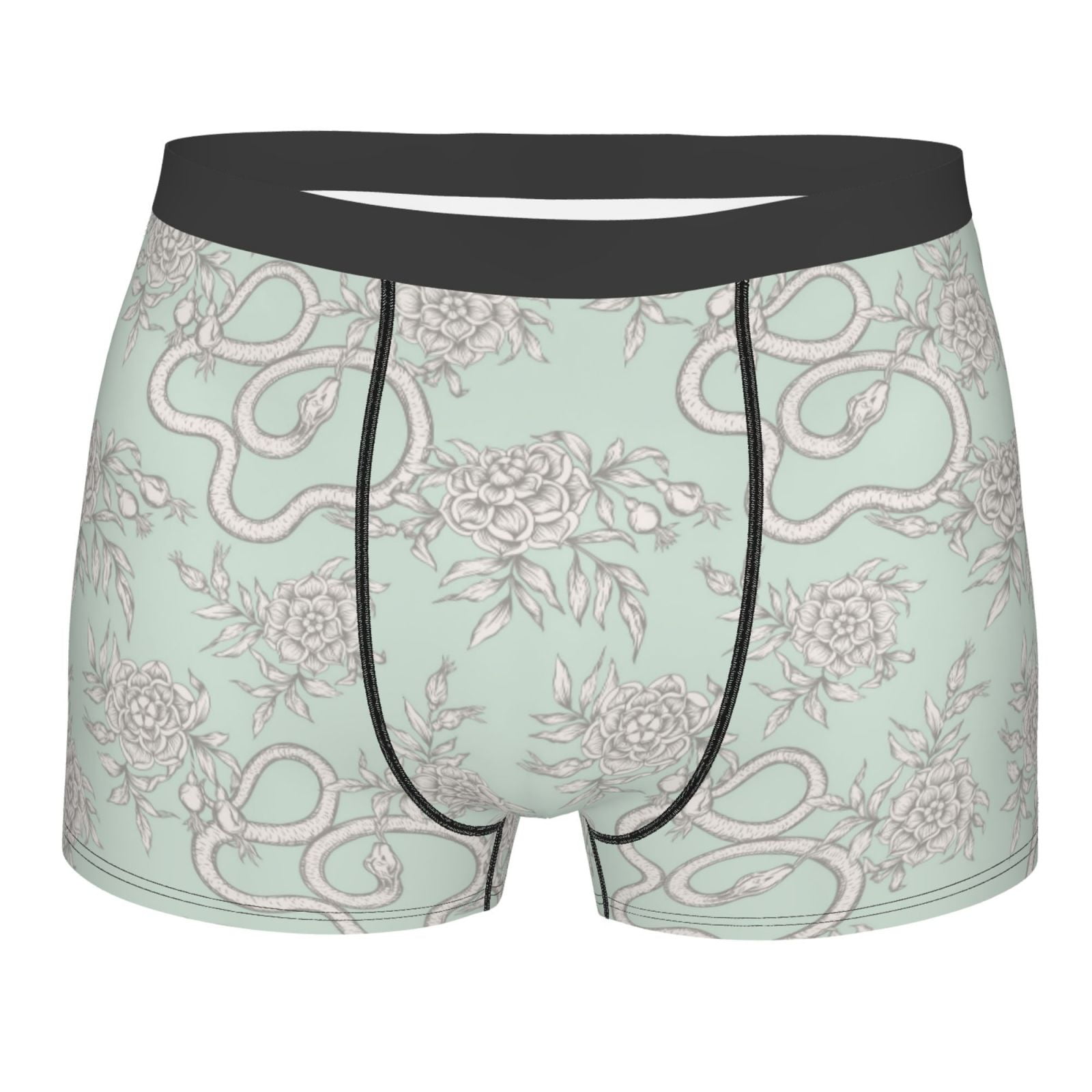 Naloa Retro Snake Print Mens Underwear - Boxers for Men, Classic Briefs ...