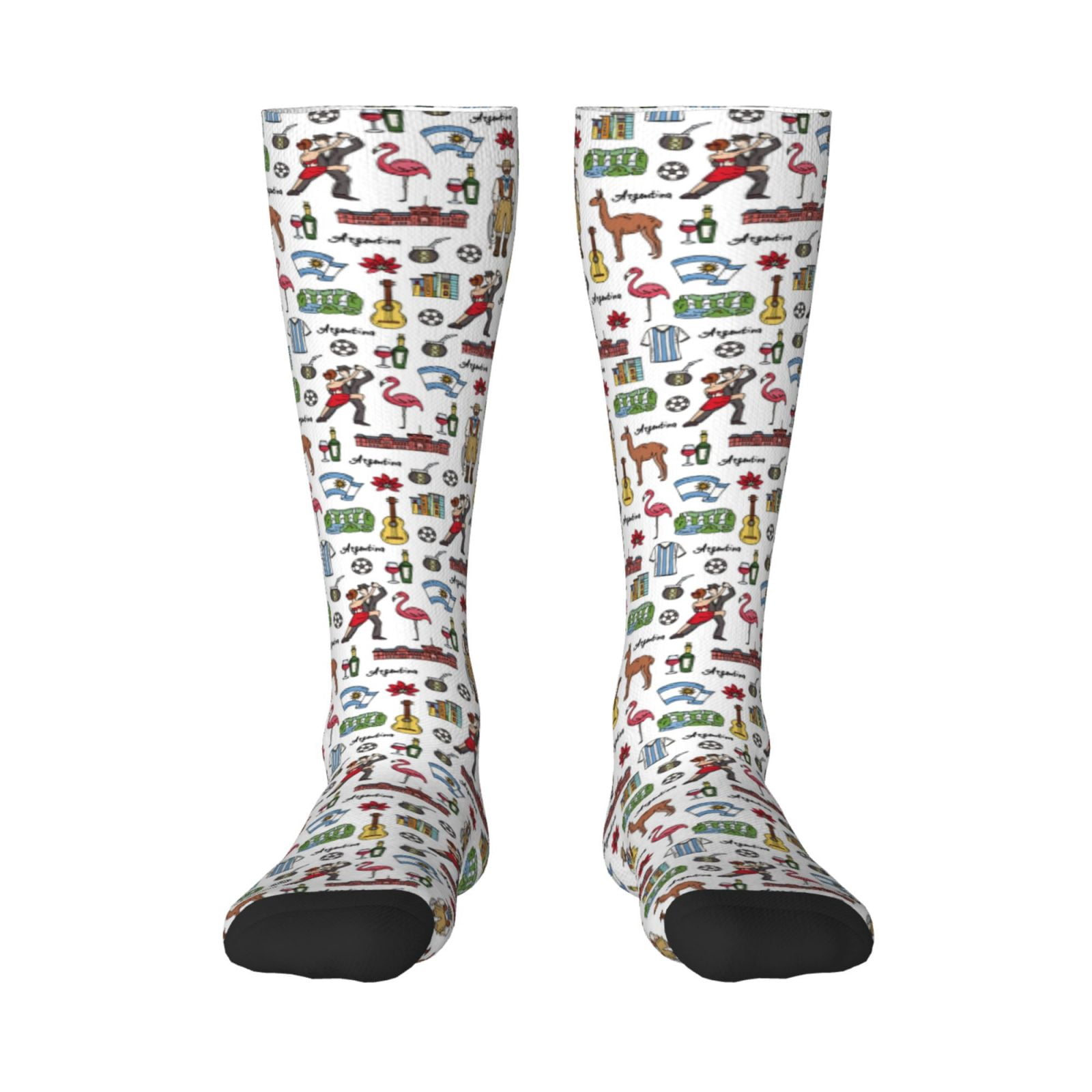 Naloa Retro Style Thigh High Socks Extra Long Stretchy Sock Women Over ...