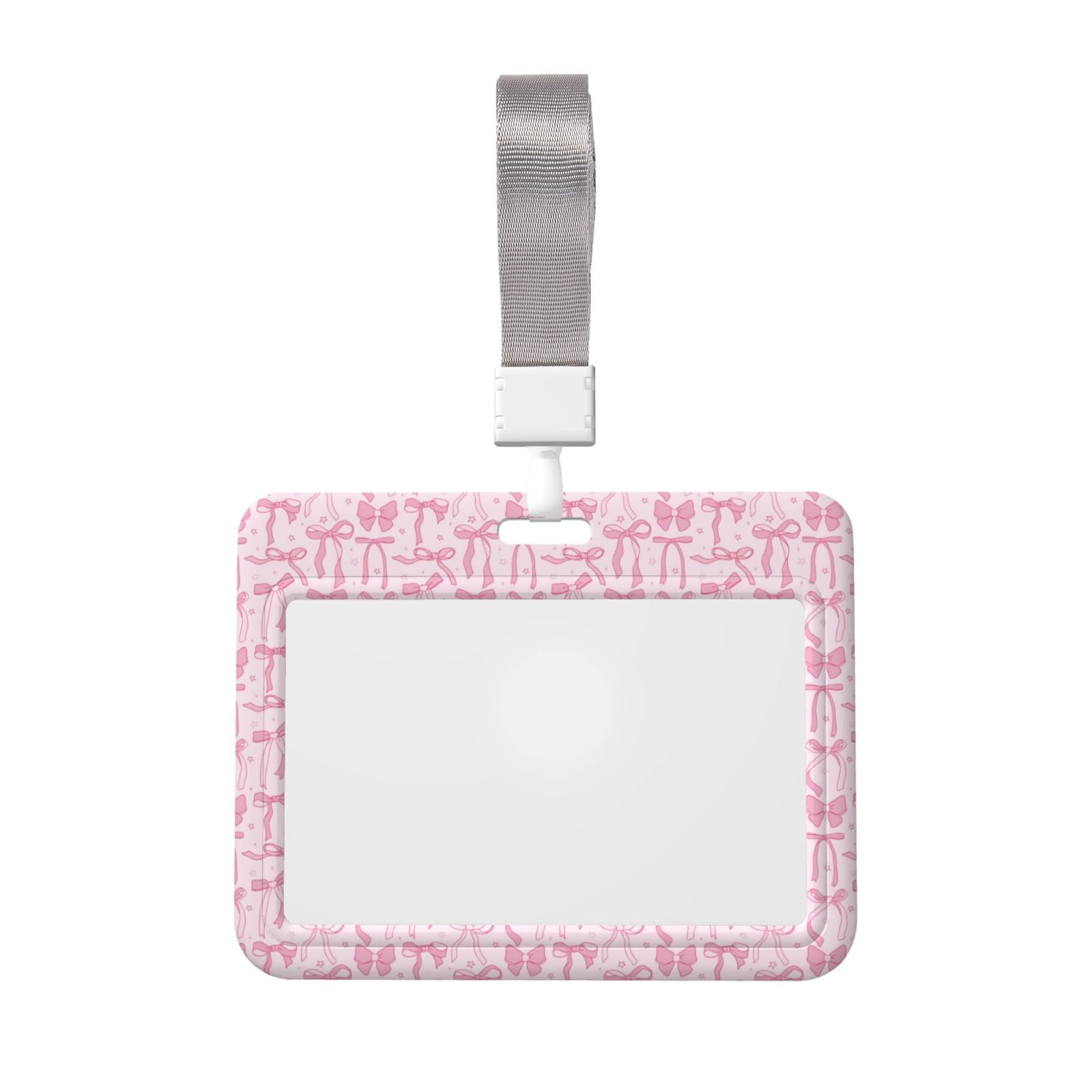 Naloa Ribbon Bow Card Badge Holder Work Badge Sleeve for Office, School ...