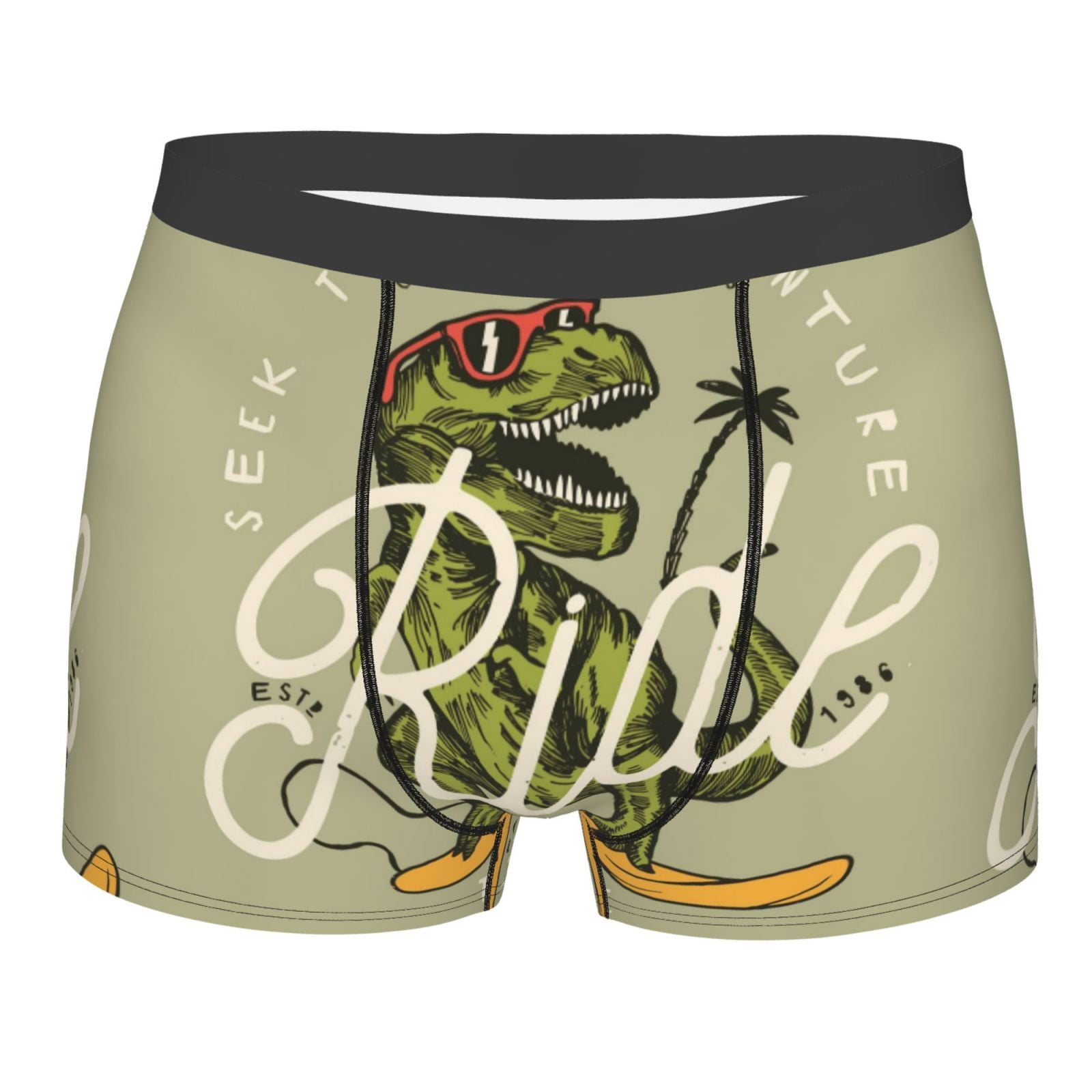 Naloa Ride The Wave Dinosaur Surfer In Sunglasses Vintage Surfing Print ...