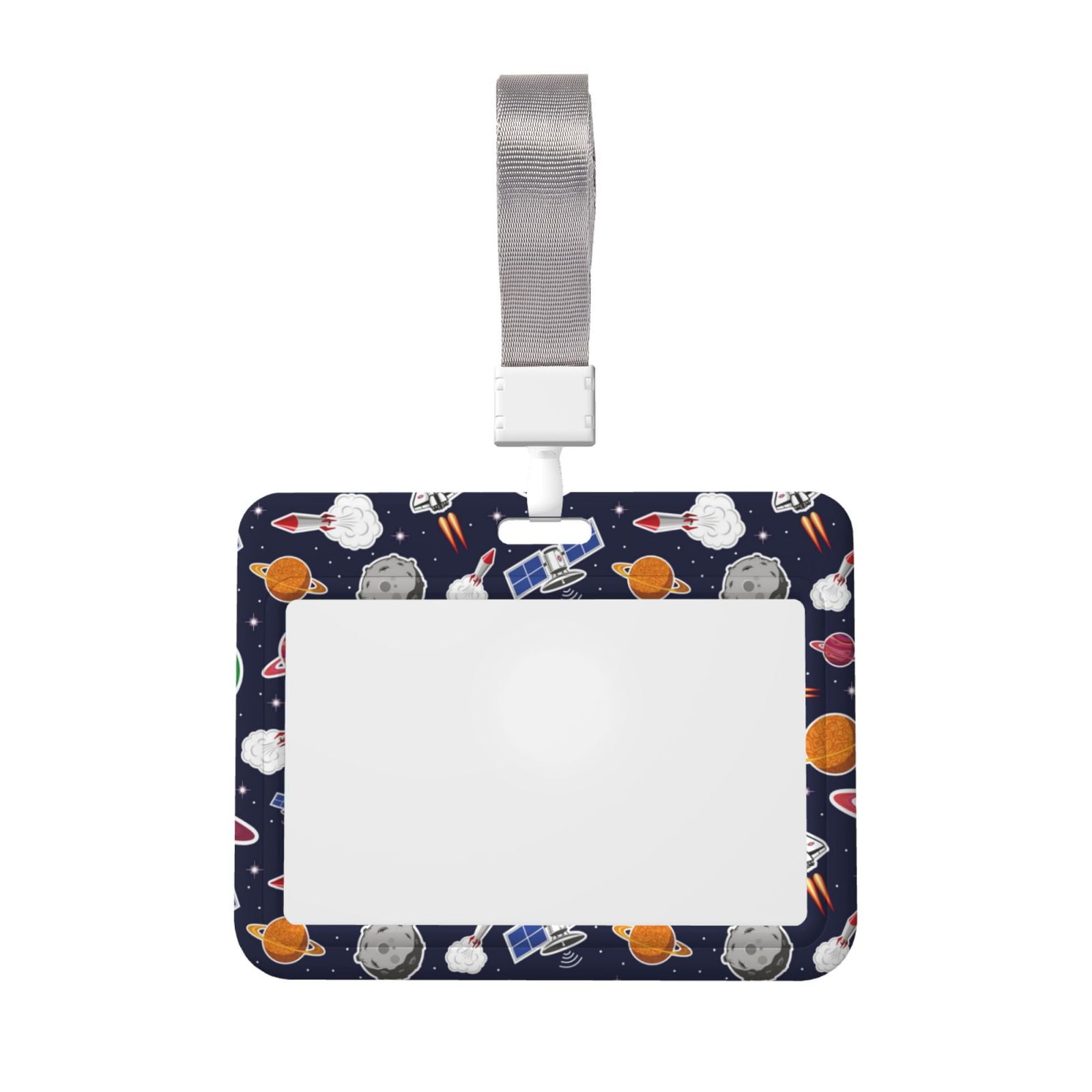 Naloa Rocket Satellite Card Badge Holder Work Badge Sleeve for Office ...