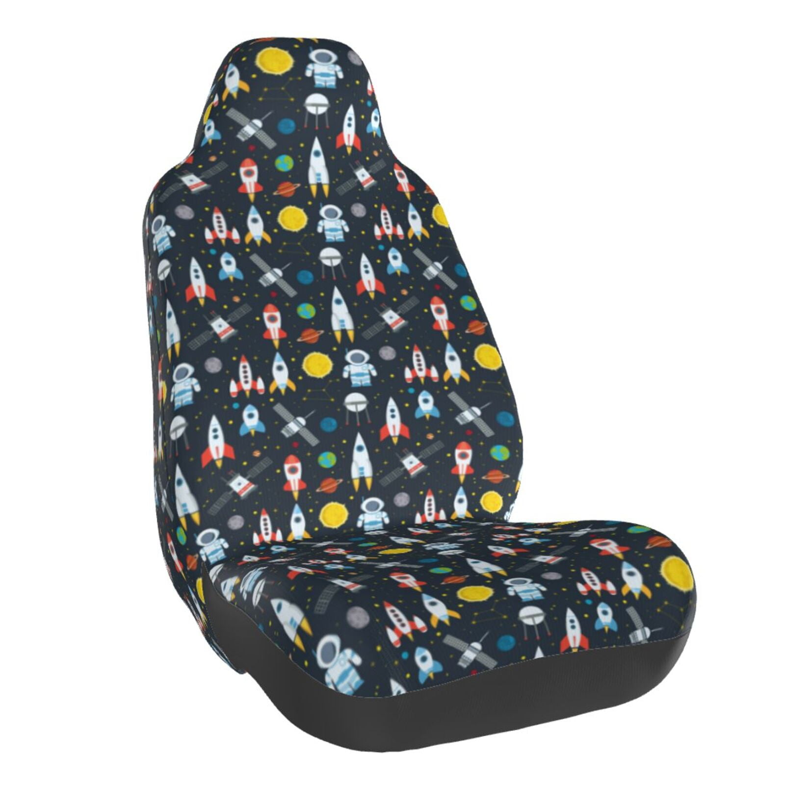 Naloa Rocket Space Car Seat Covers Universal Front Seat Coves for Car ...