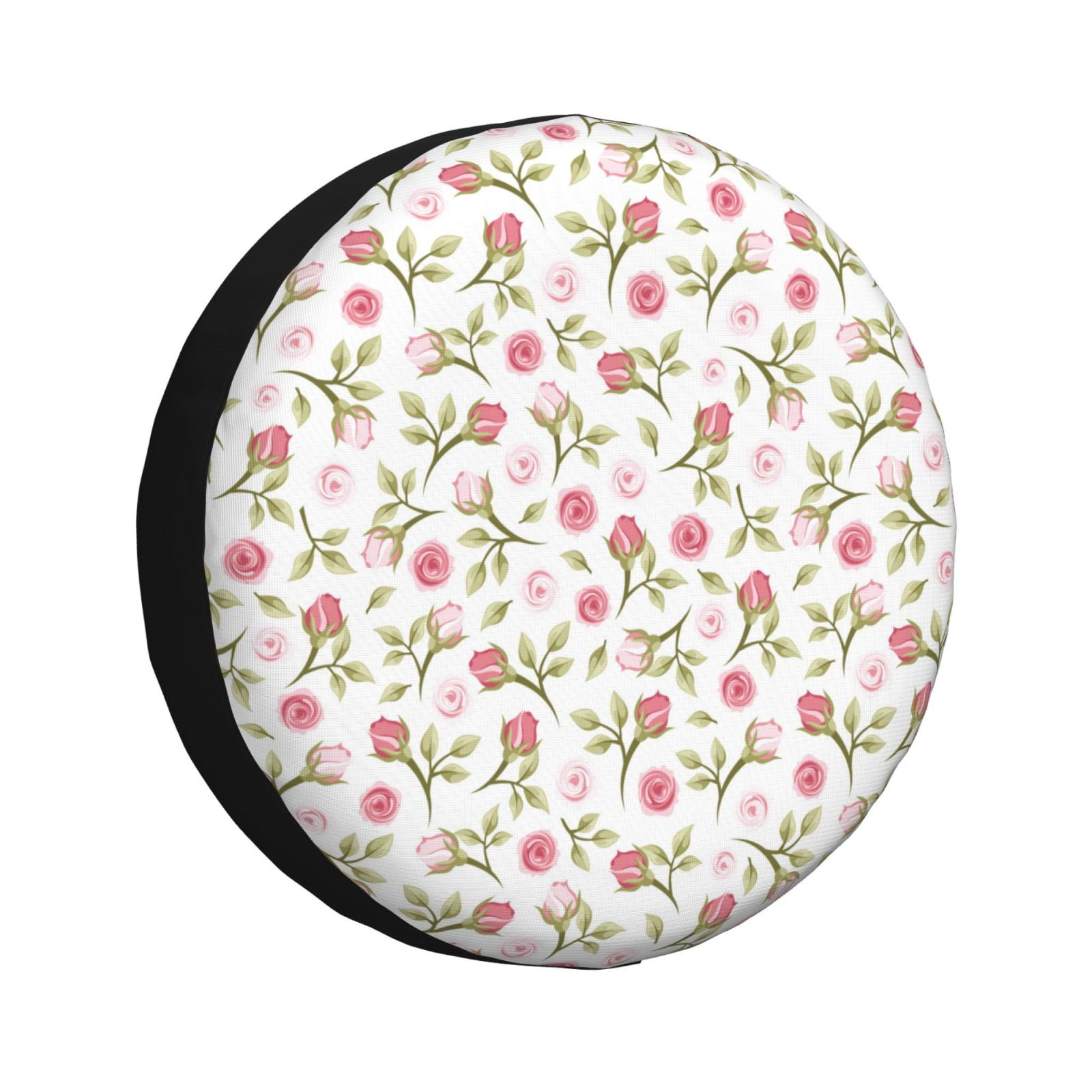 Naloa Rose Flowers PVC Leather Spare Tire Wheel Cover for Car Truck SUV ...