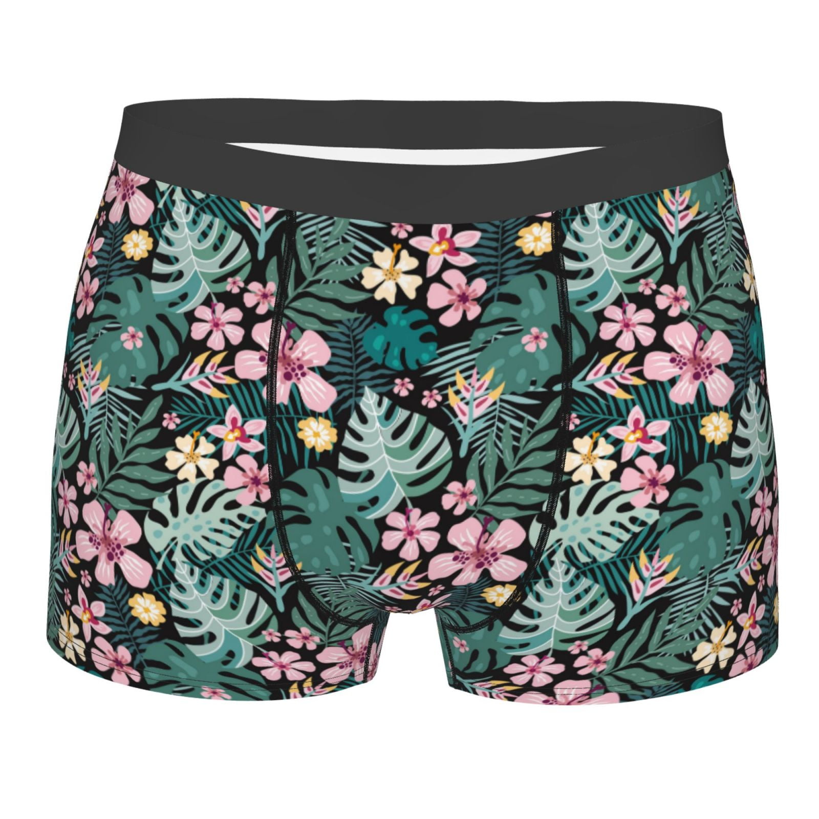 Naloa Rose Flowers Print Mens Underwear - Boxers for Men, Classic ...