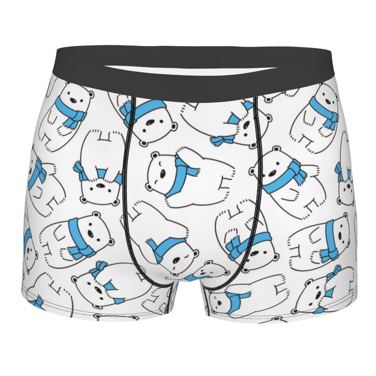 Naloa Scarf Bear Print Mens Underwear - Boxers for Men, Classic Briefs ...