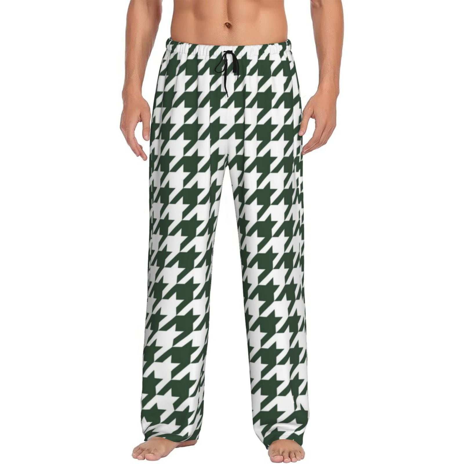 Naloa Scottish Checkered Pajama Pants Men, PJ Bottoms, Sleep & Lounge ...