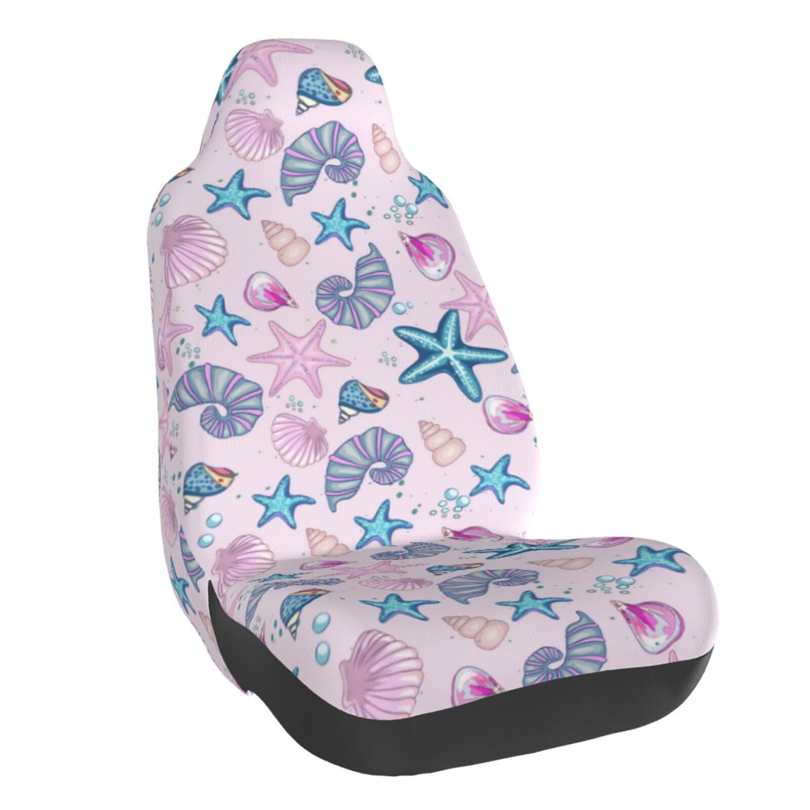 Naloa Sea Shells 3 Car Seat Covers Universal Front Seat Coves for Car ...