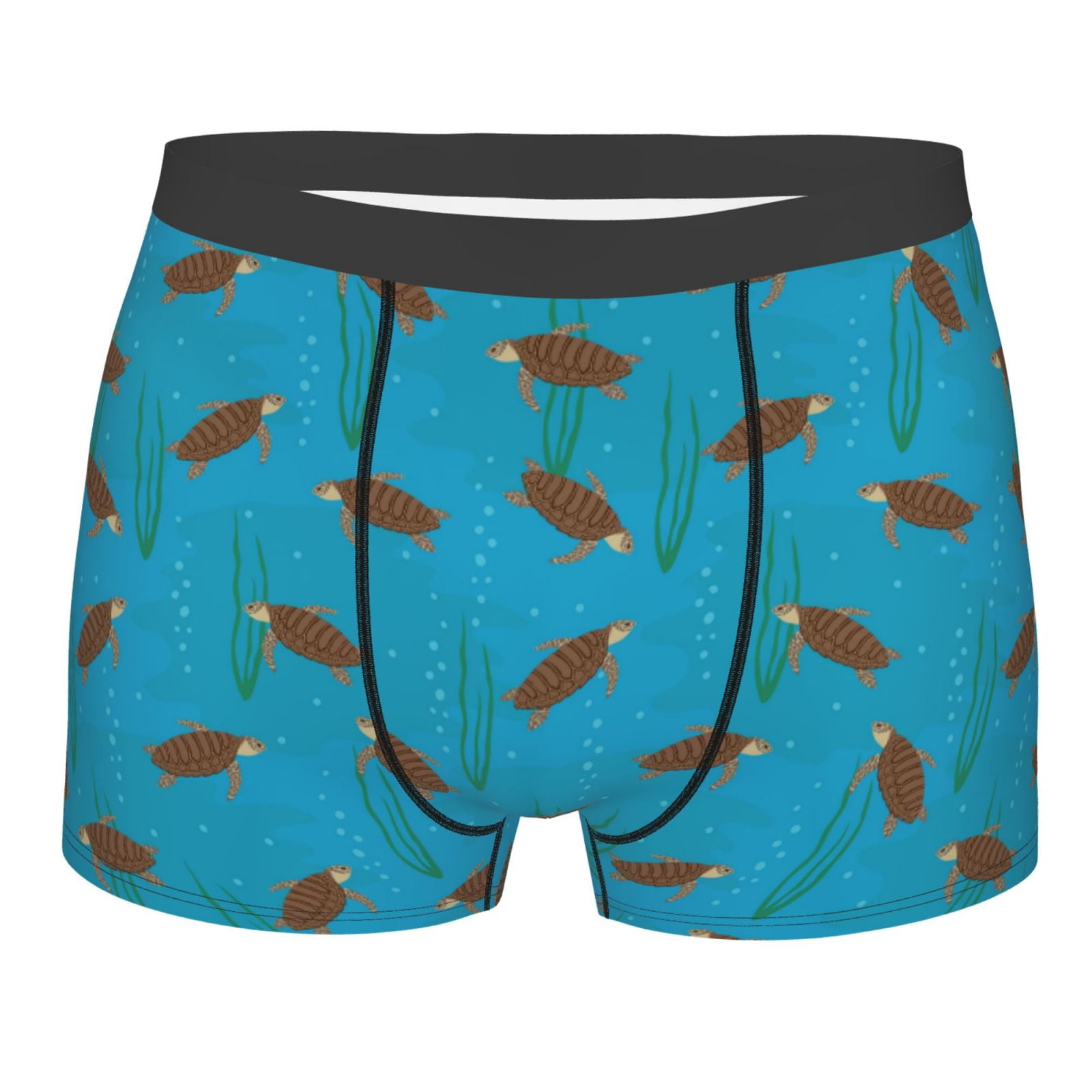 Naloa Sea Turtle Print Mens Underwear - Boxers for Men, Classic Briefs ...