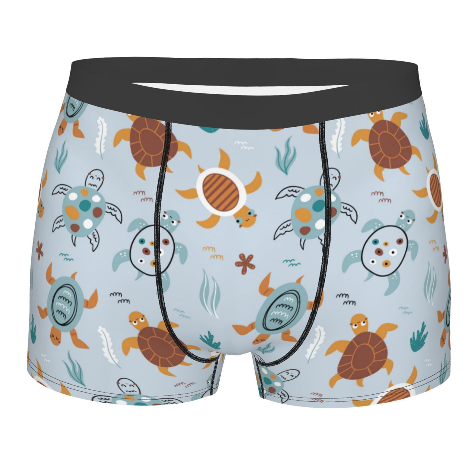 Naloa Sea Turtle Print Mens Underwear - Boxers for Men, Classic Briefs ...