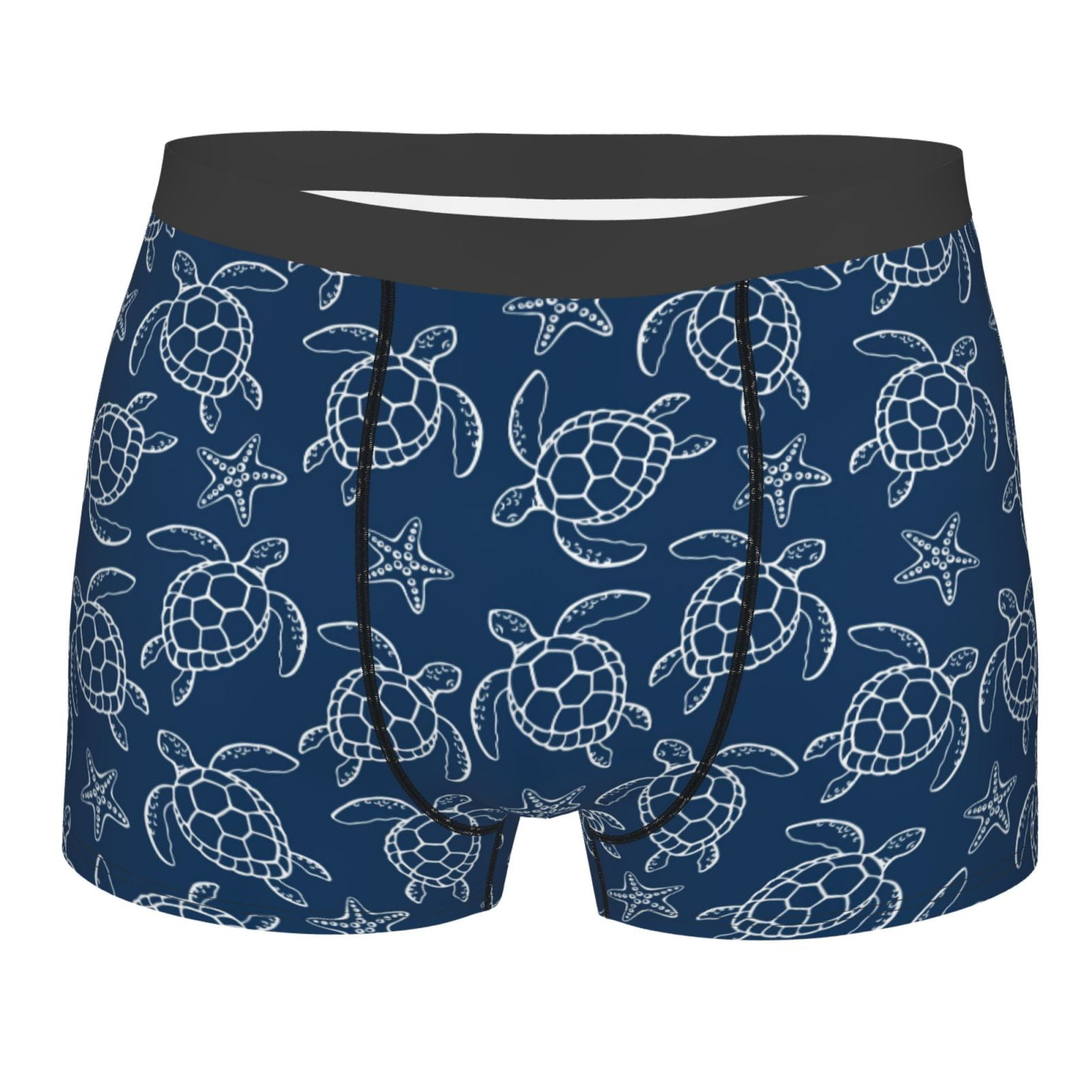 Naloa Sea Turtle Print Mens Underwear - Boxers for Men, Classic Briefs ...