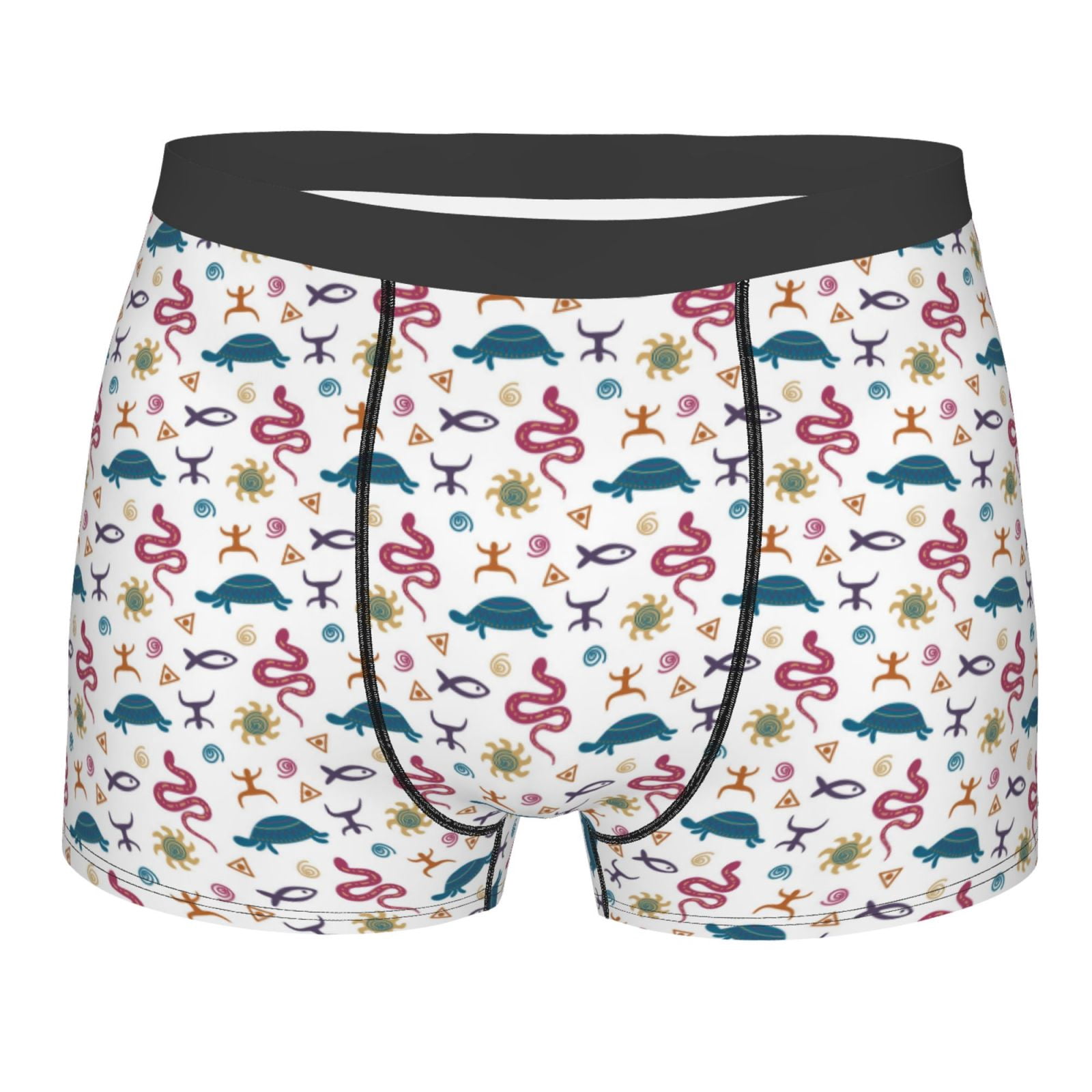Naloa Sea Turtle Print Mens Underwear - Boxers for Men, Classic Briefs ...