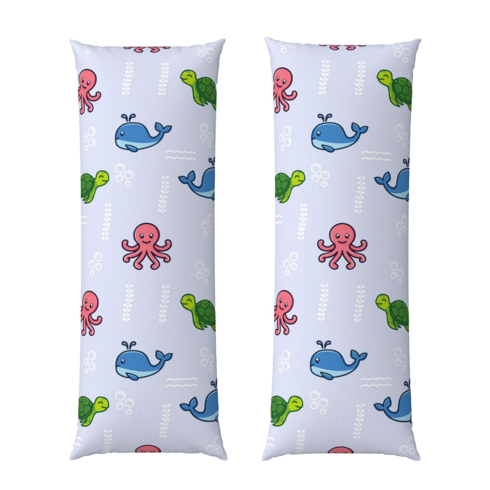 Naloa Sea Turtle Whale Super Soft 20x60 Body Pillow Case,Long Side ...