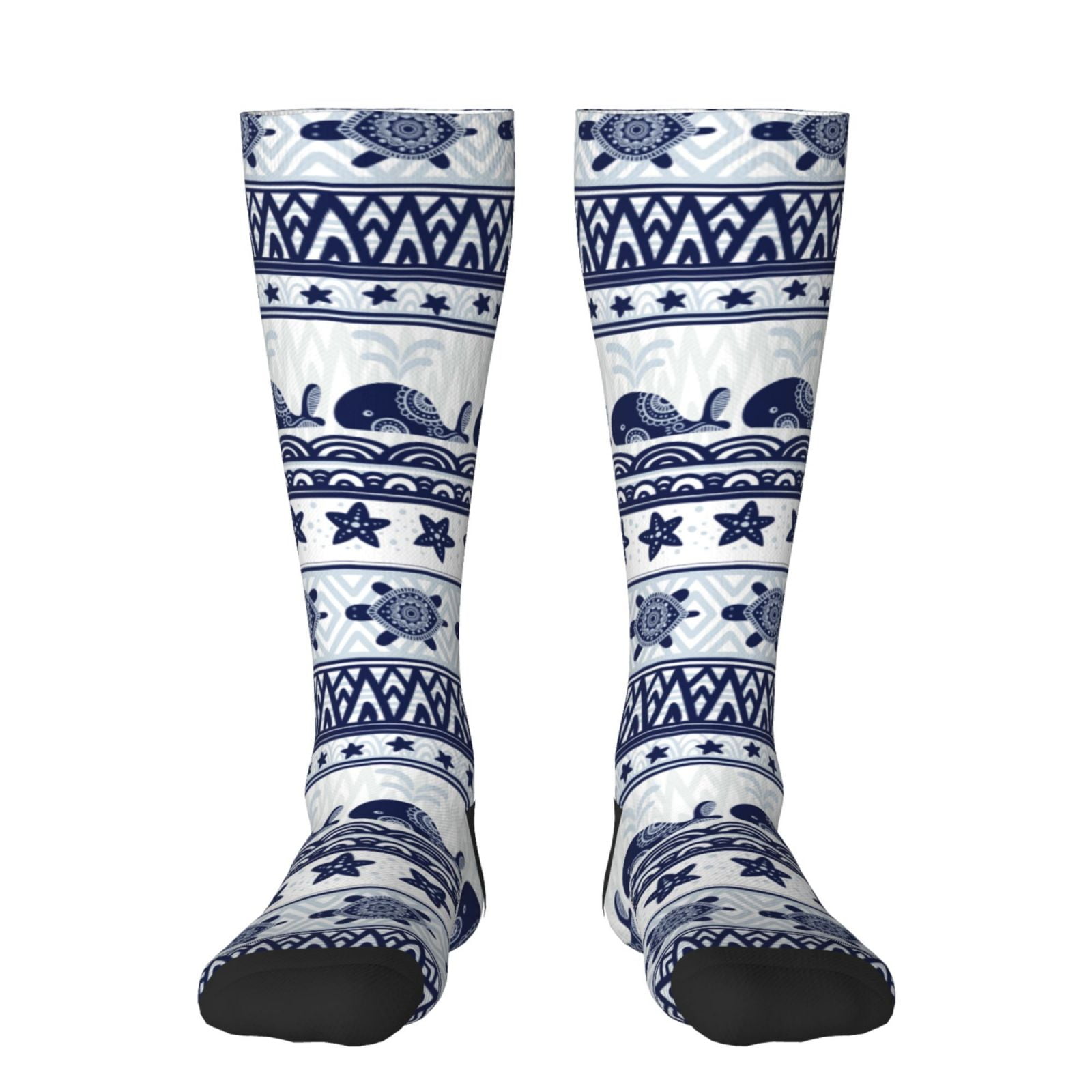 Naloa Sea Underwater Animals1 Thigh High Socks Extra Long Stretchy Sock ...