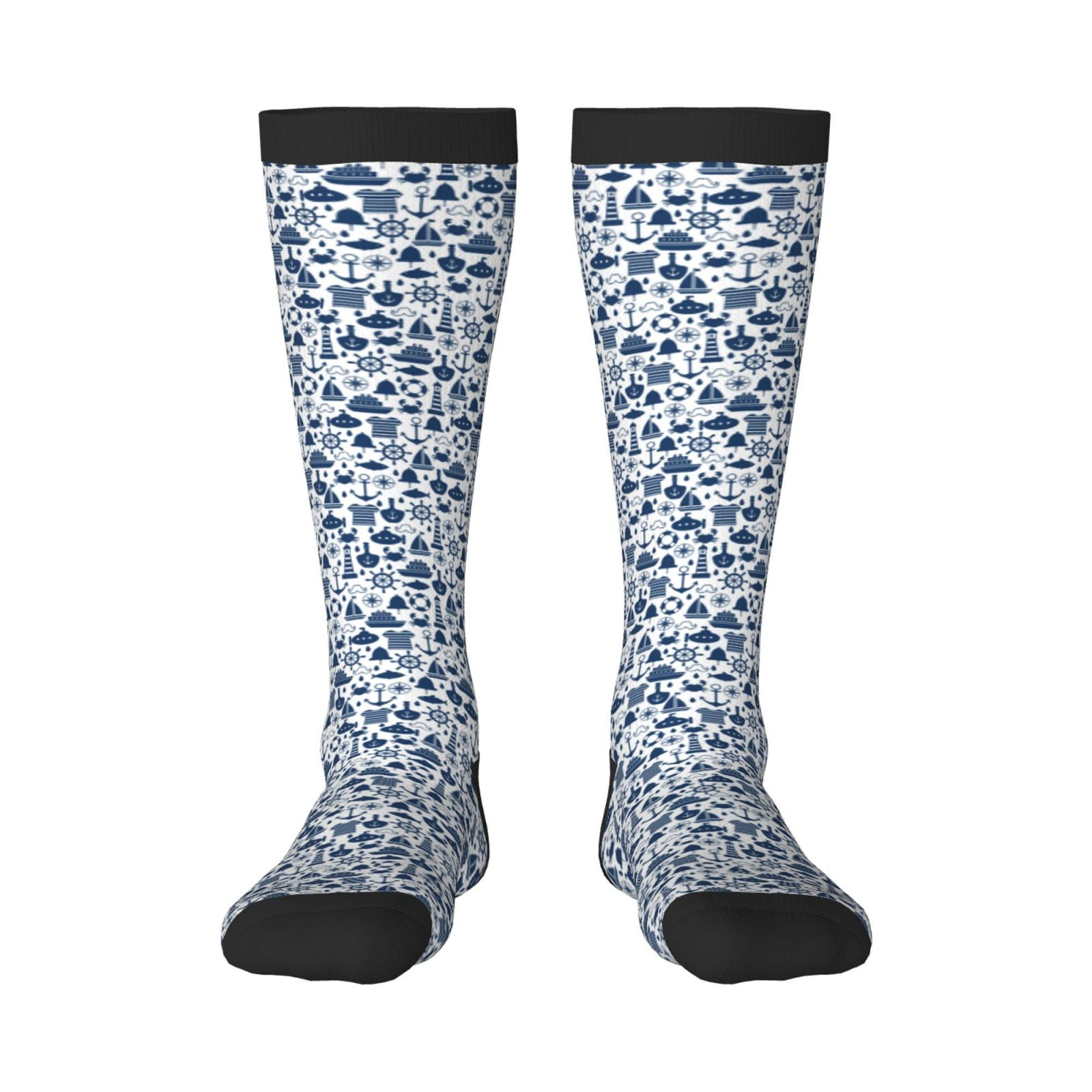 Naloa Seaside Primary Color Thigh High Socks Extra Long Stretchy Sock ...