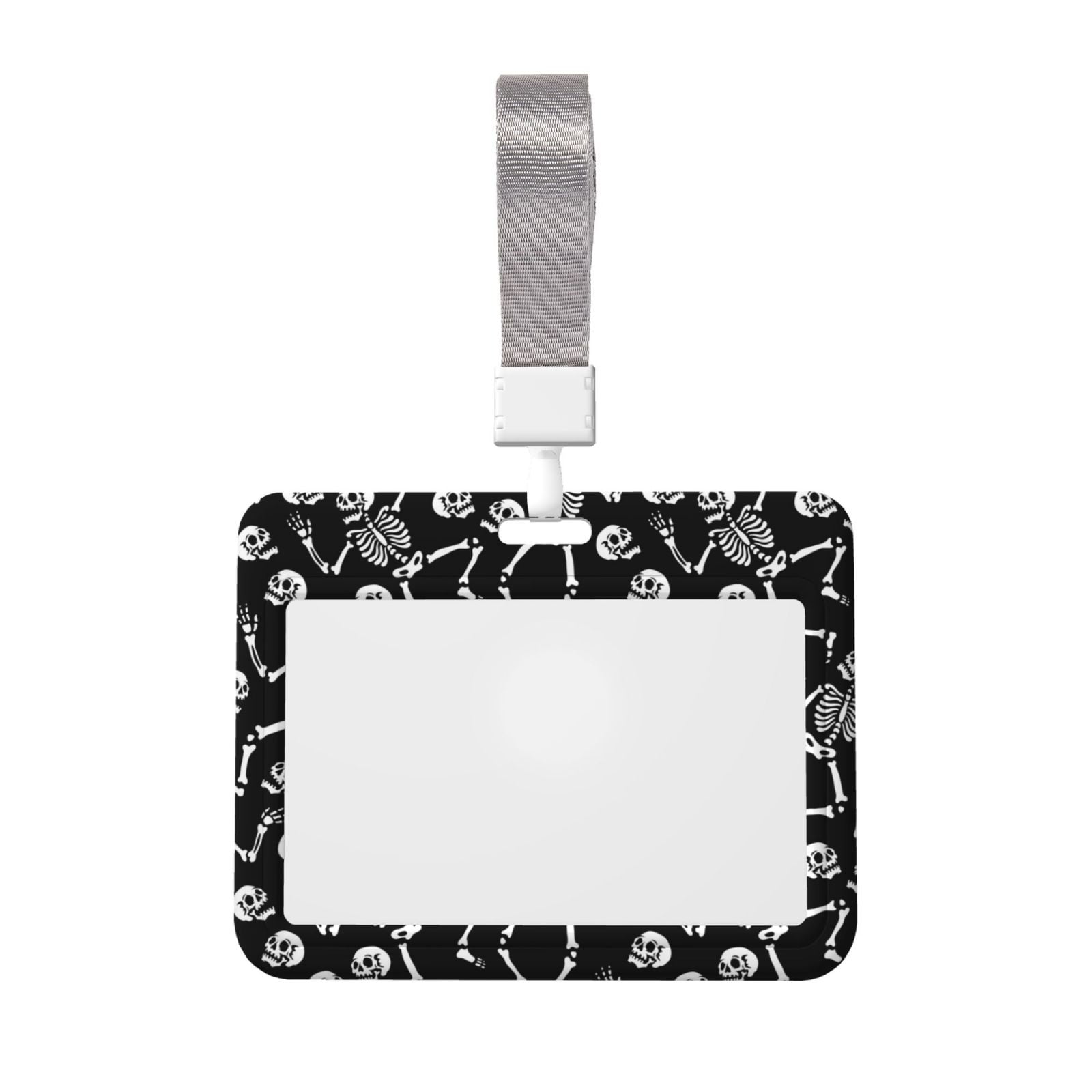 Naloa Skeletons Dancing Card Badge Holder Work Badge Sleeve for Office ...