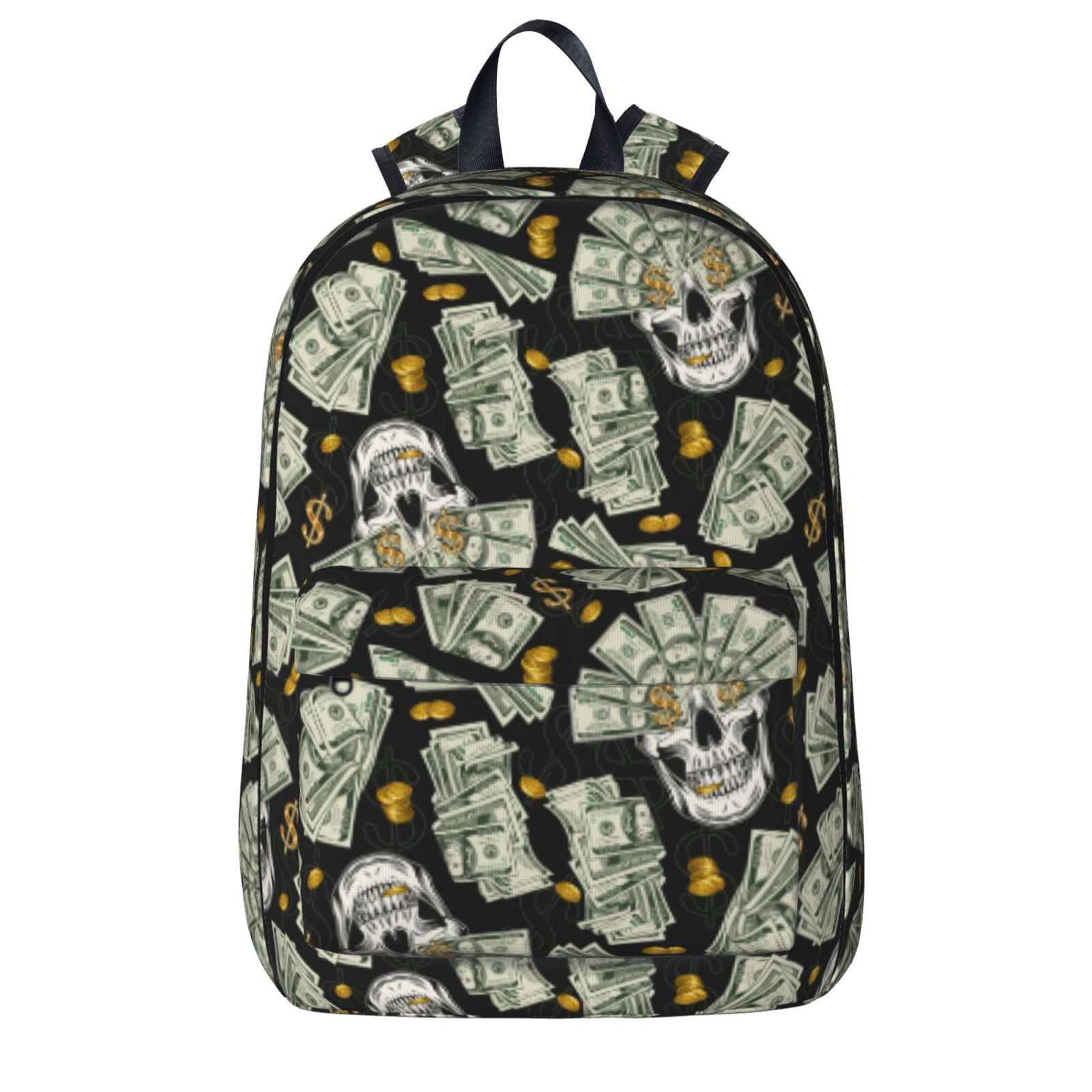 Naloa Skull with Dollar Print Laptop Backpack - Computer Bag with 2 ...