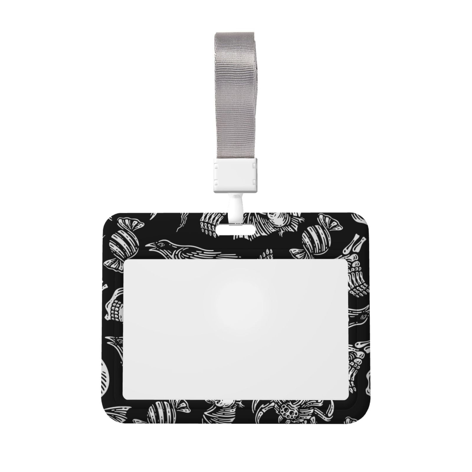 Naloa Skull bird bat spider Card Badge Holder Work Badge Sleeve for ...