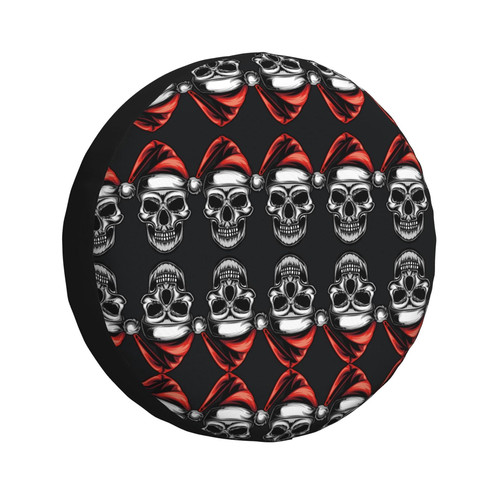 Naloa Skull santa hat PVC Leather Spare Tire Wheel Cover for Car Truck ...