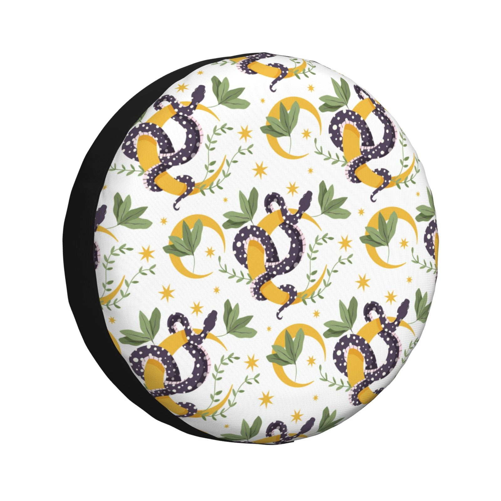 Naloa Snake And Moon PVC Leather Spare Tire Wheel Cover for Car Truck ...