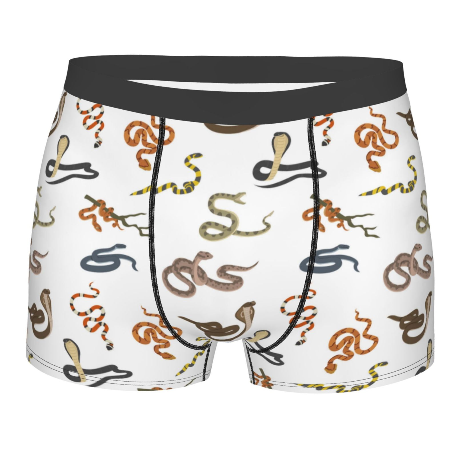Naloa Snake Print Mens Underwear - Boxers for Men, Classic Briefs for ...