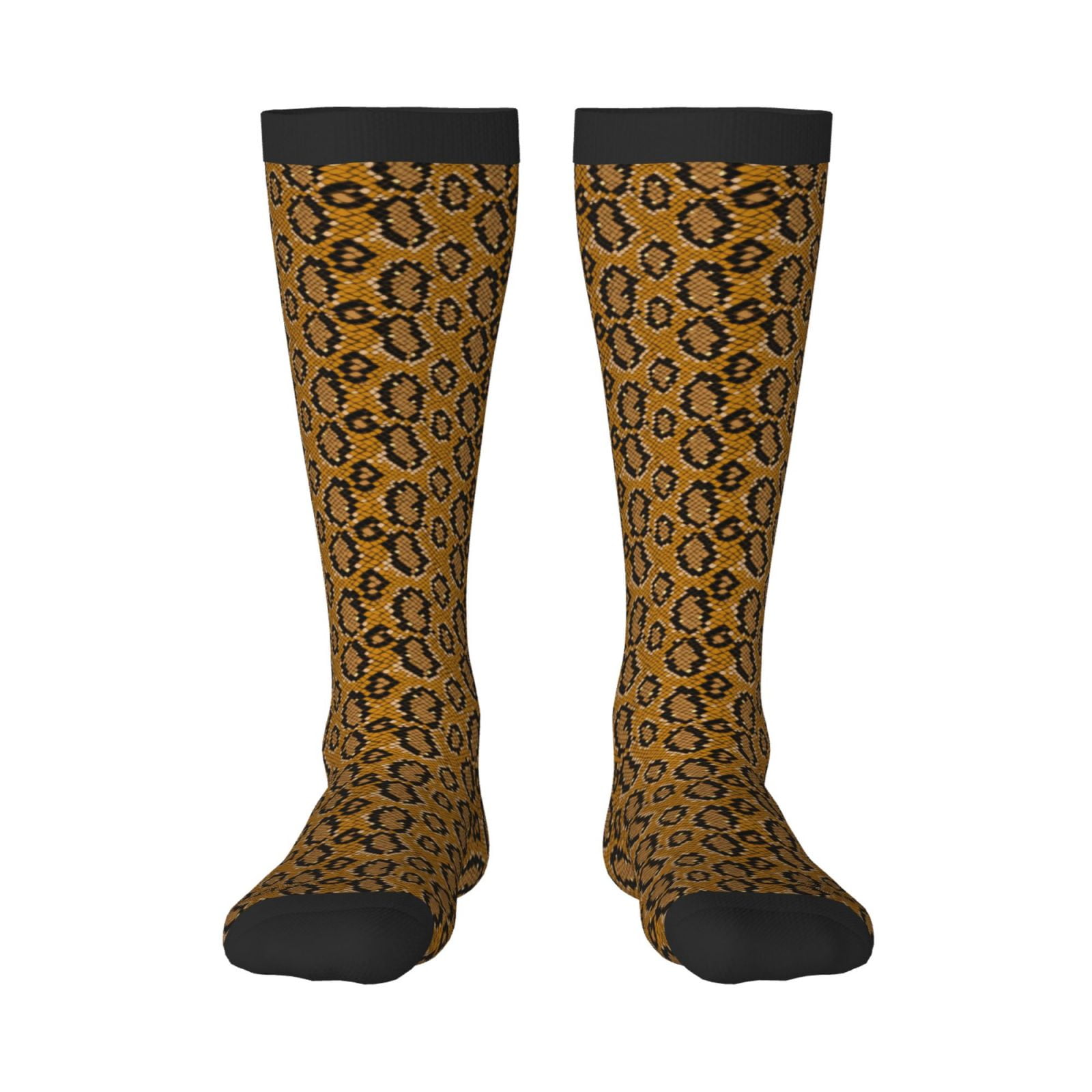 Naloa Snake Skin Thigh High Socks Extra Long Stretchy Sock Women Over ...