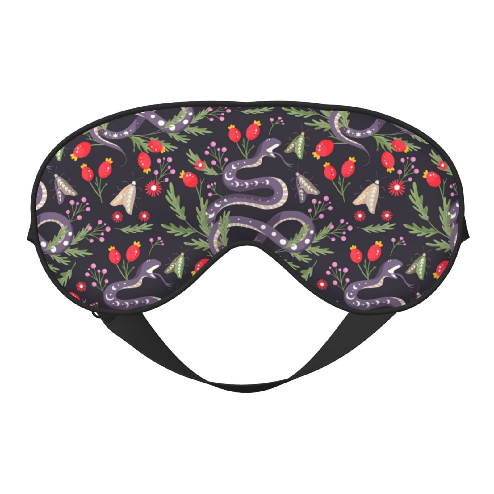 Naloa Snakes And Snake Fruit Print Sleep Mask for Sleeper, Light ...