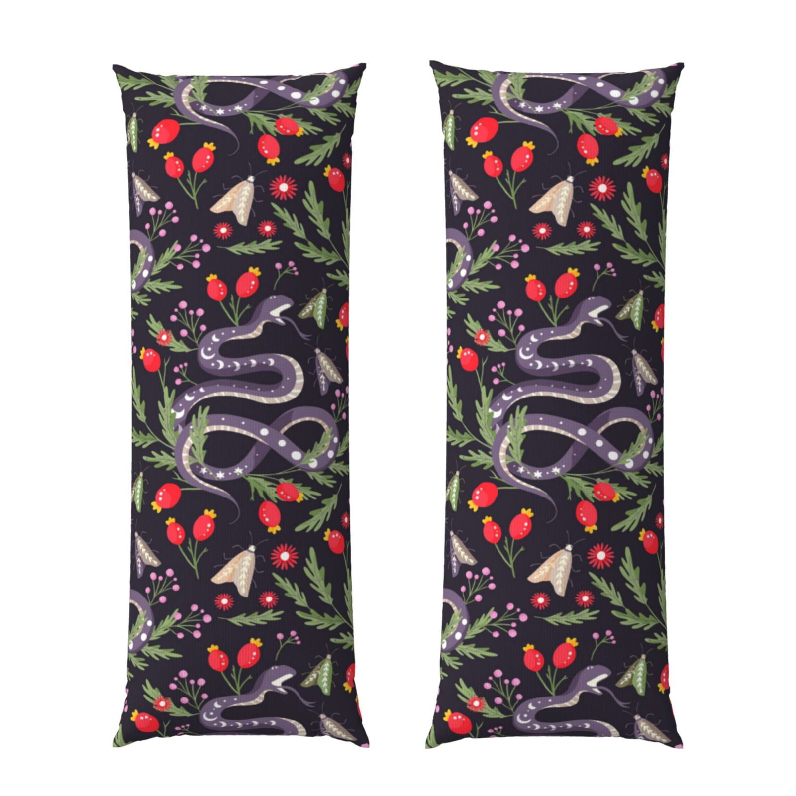 Naloa Snakes And Snake Fruit Super Soft 20x60 Body Pillow Case,Long ...