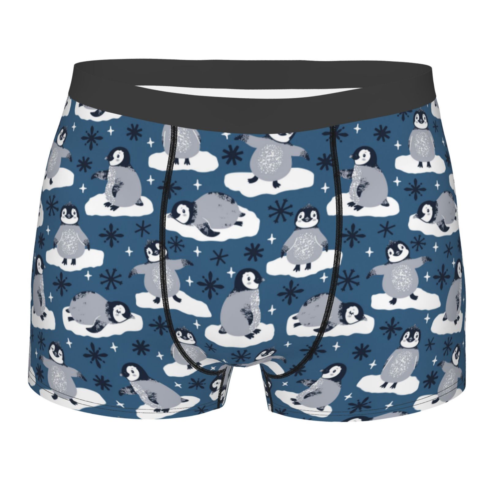 Naloa Snow Penguin Print Mens Underwear - Boxers for Men, Classic ...