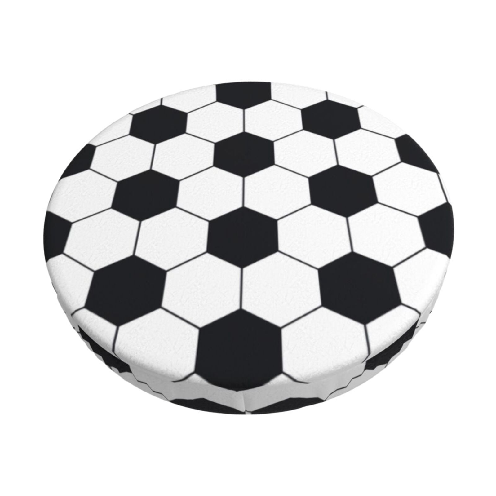 Naloa Soccer Ball Round Bar Stool Cushion Cover 12-14 inch, Fits ...