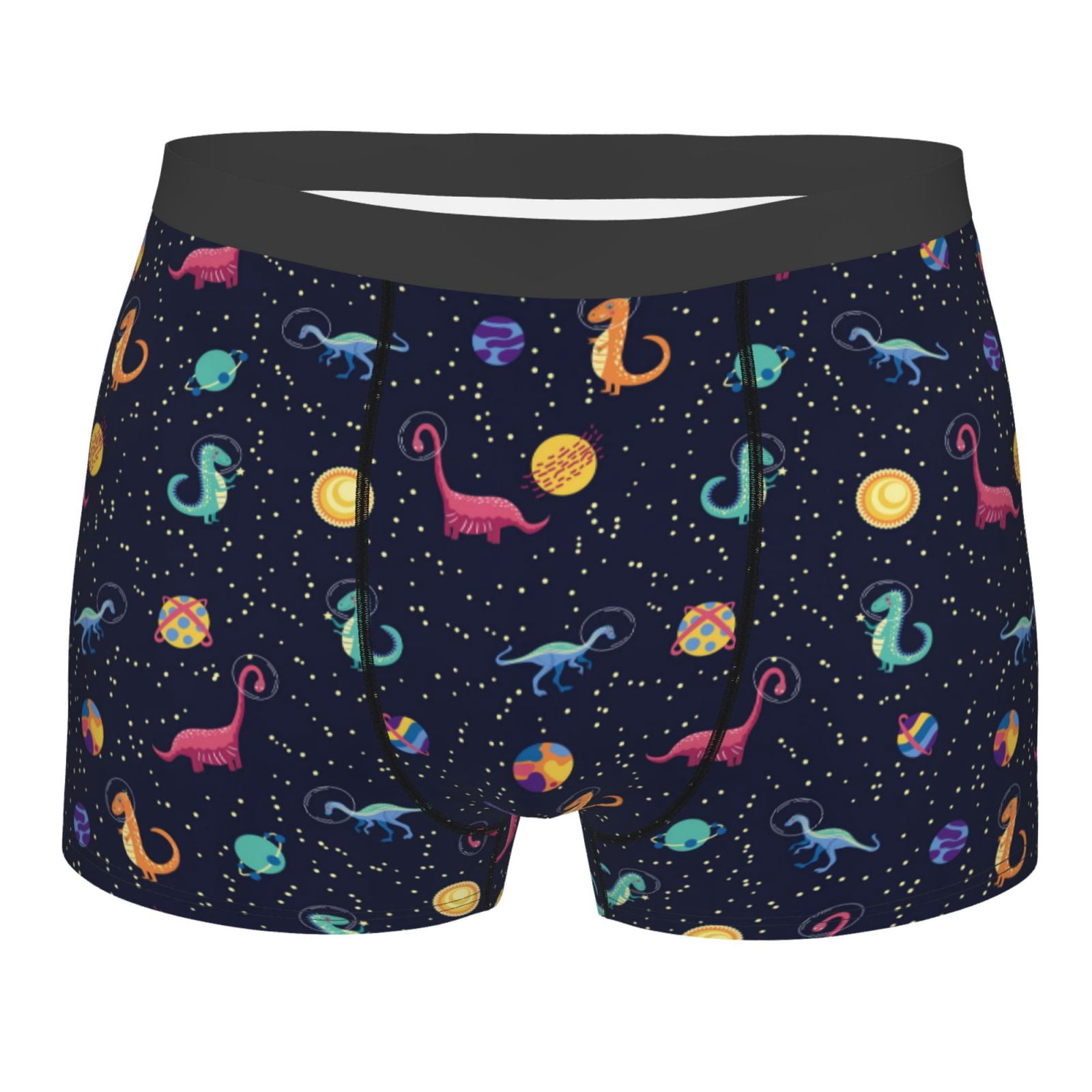 Naloa Space Dinosaur Print Mens Underwear - Boxers for Men, Classic ...