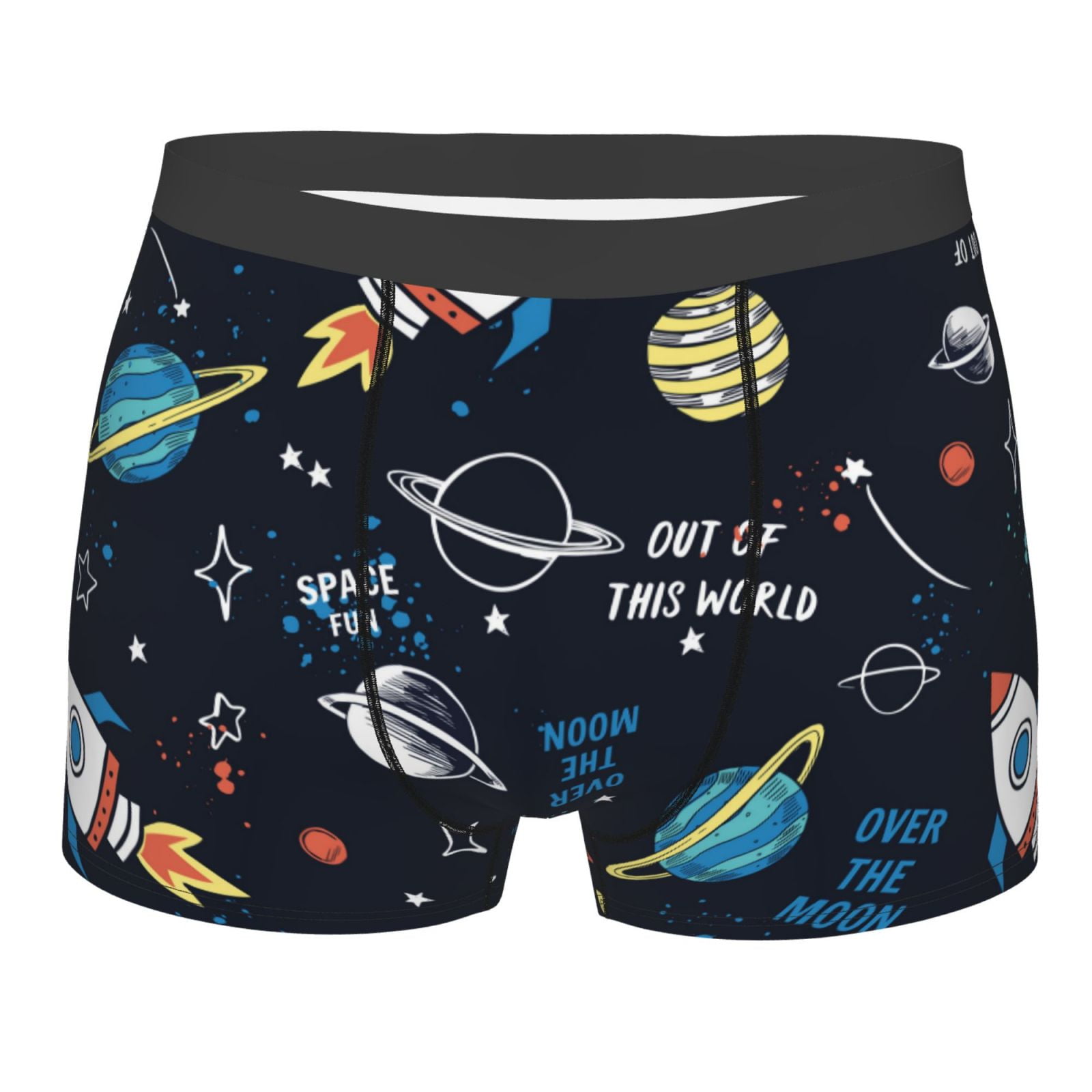 Naloa Space Print Mens Underwear - Boxers for Men, Classic Briefs for ...